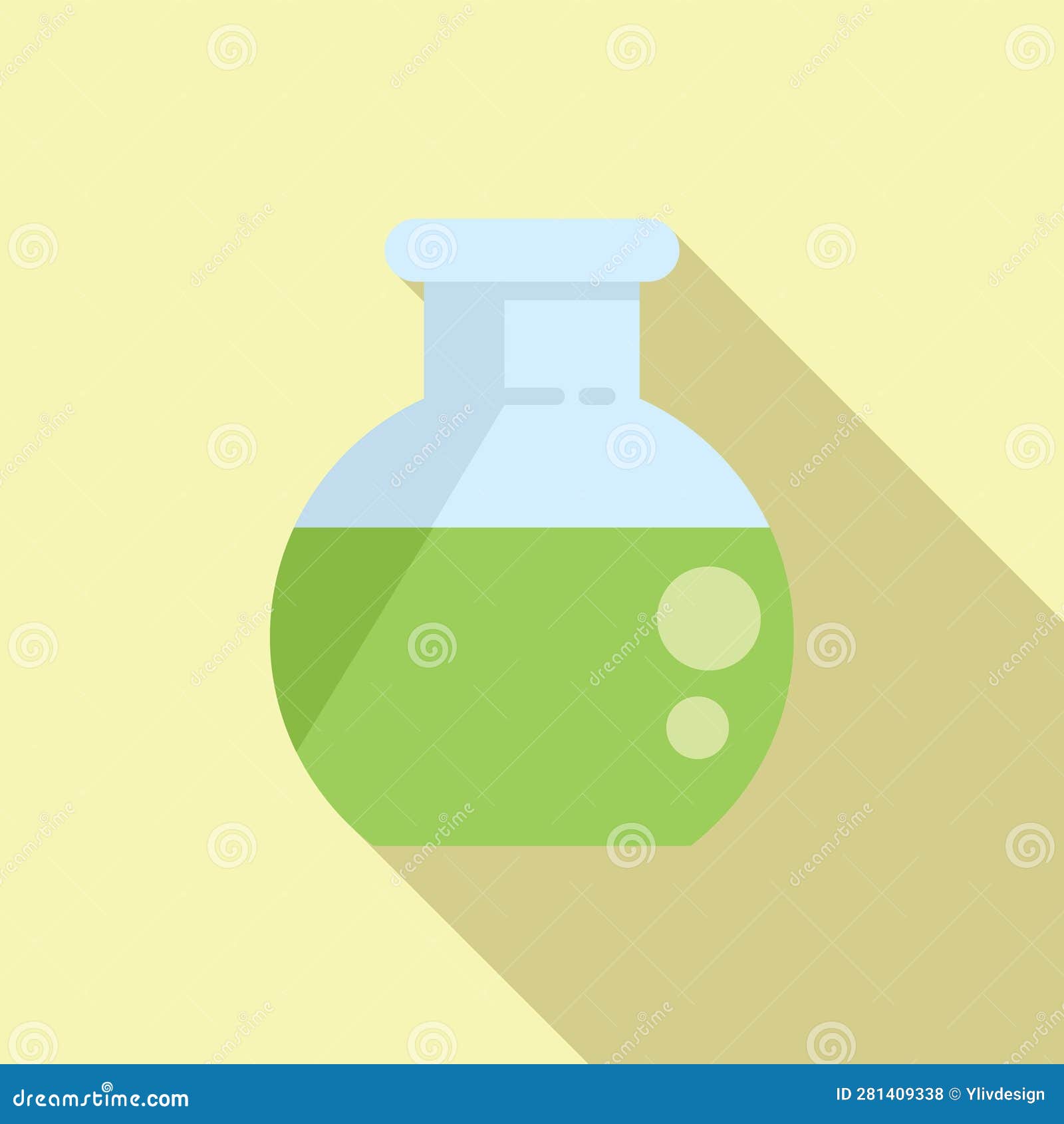 Laboratory Pot Icon Flat Vector. Gmo Dna Stock Vector - Illustration of ...