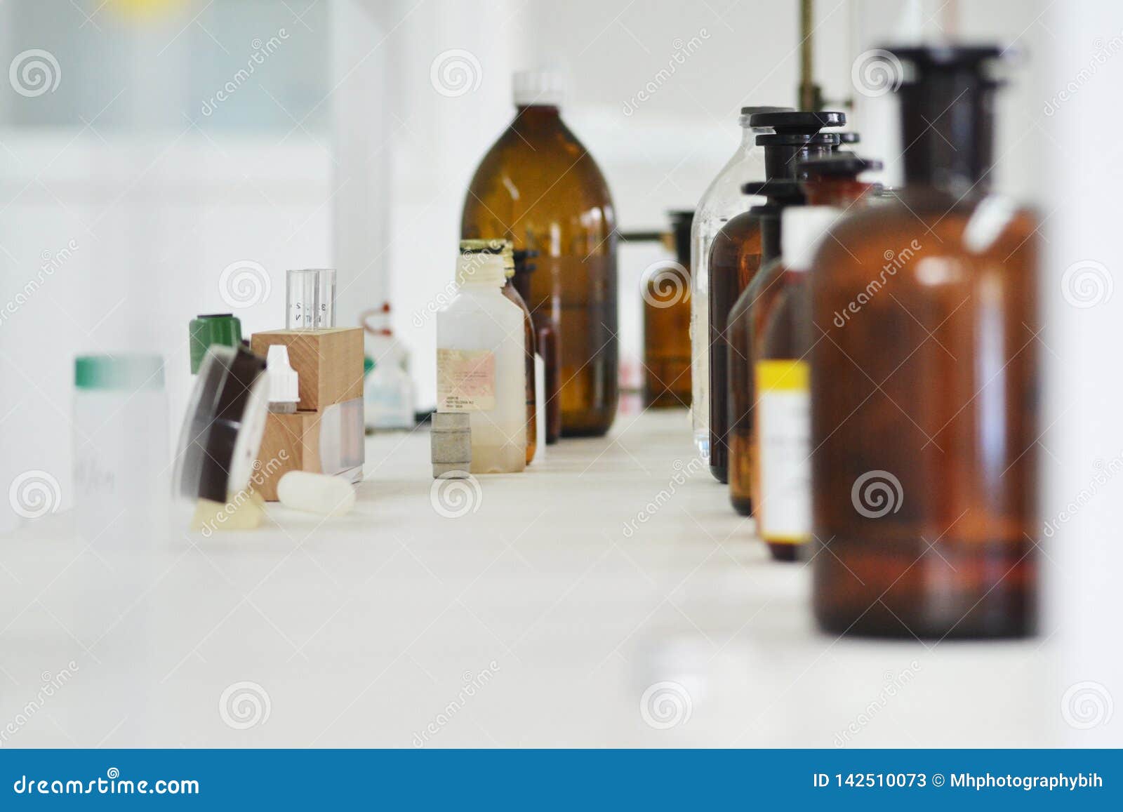 Laboratory preparations stock image. Image of green - 142510073