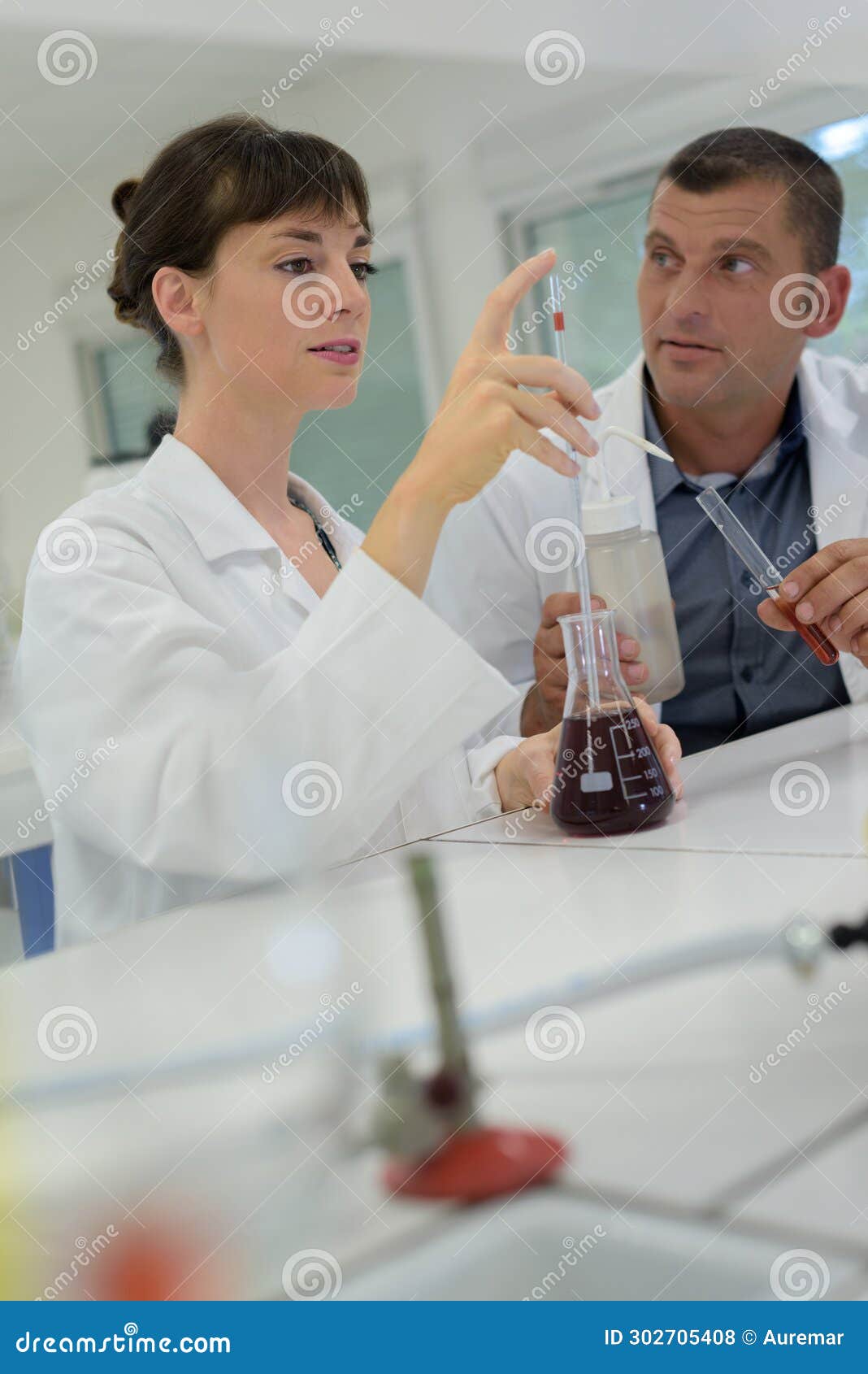 Laboratory Professionals at Work Stock Photo - Image of occupation ...