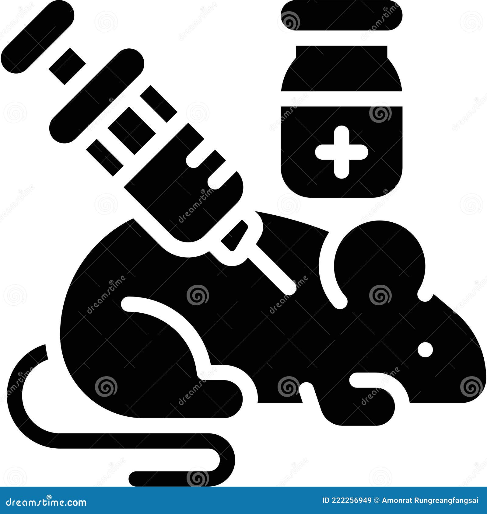 Laboratory Rat Icon, Vaccine Development Related Vector Stock Vector ...
