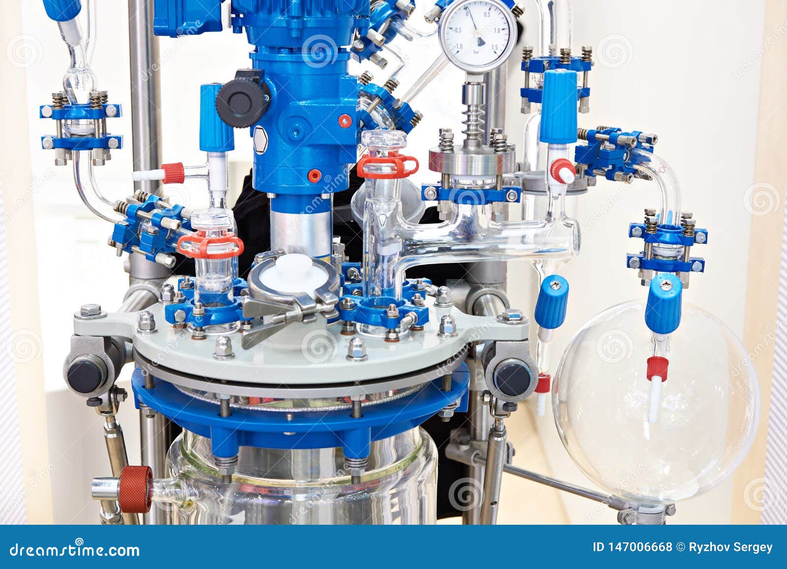 Laboratory reactor stock photo. Image of detail, chemistry - 147006668