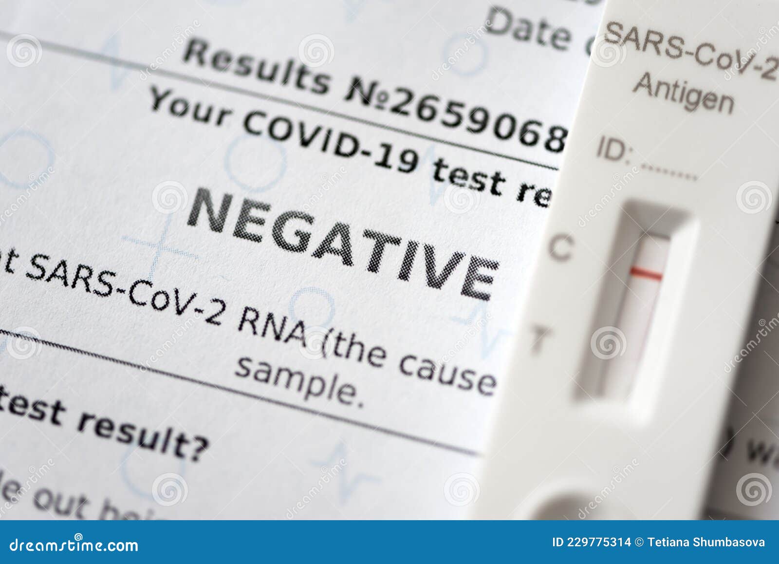 Laboratory Report With Negative Test Result By Using Rapid Test Device ...
