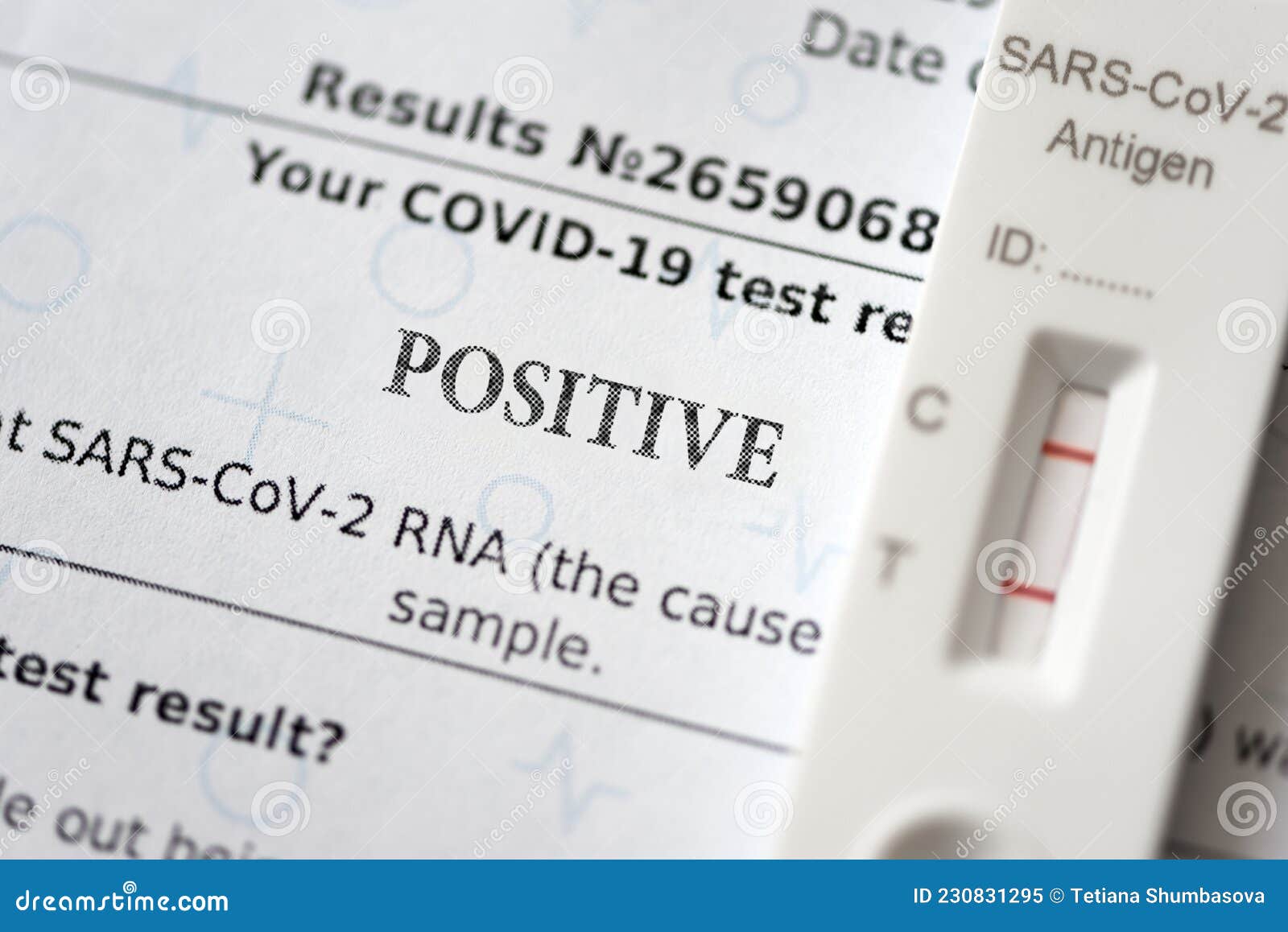 Laboratory Report with Positive Test Result by Using Rapid Test Device ...