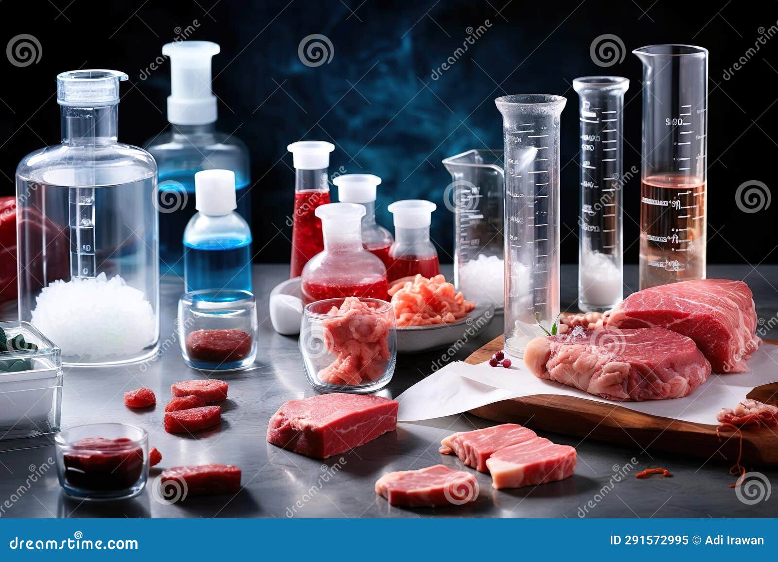 Laboratory Research of Meat Stock Image - Image of food, cultured ...