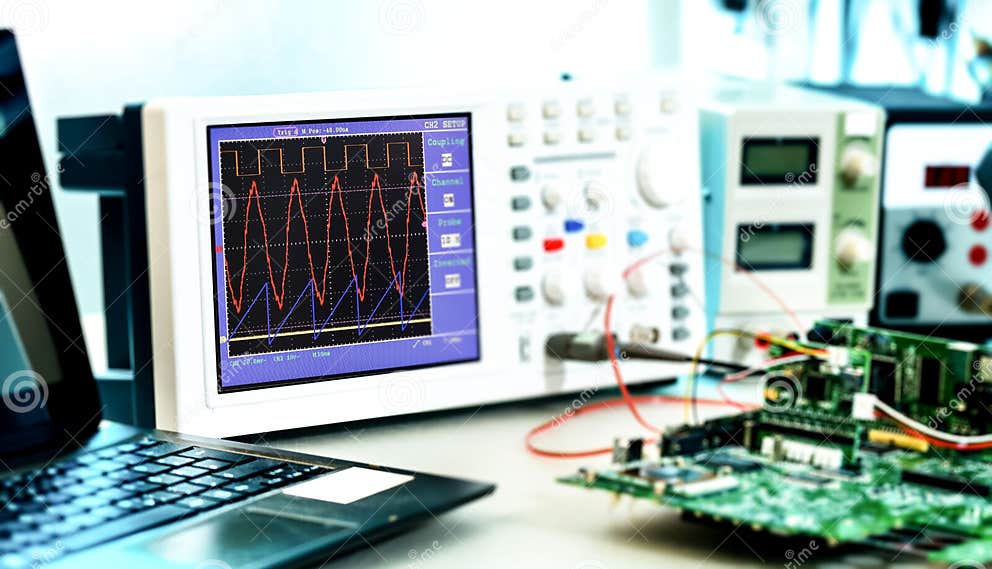 Laboratory of Research Microelectronics Stock Image - Image of ...