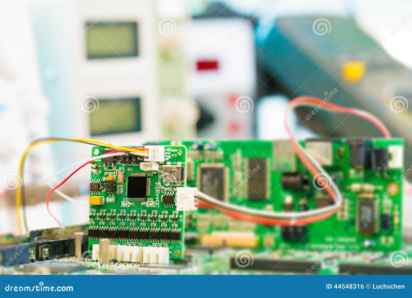 Laboratory of Research Microelectronics Stock Photo - Image of ...
