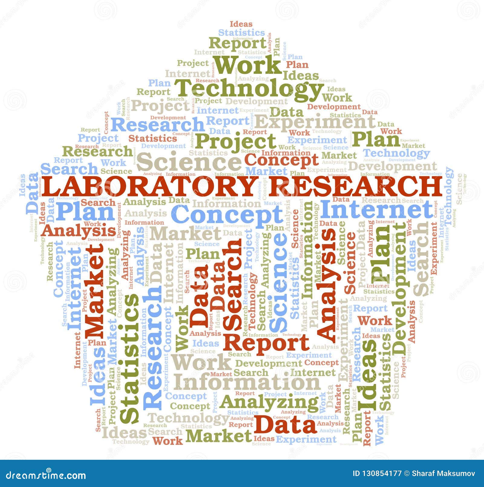 Laboratory Research Word Cloud. Stock Illustration - Illustration of ...
