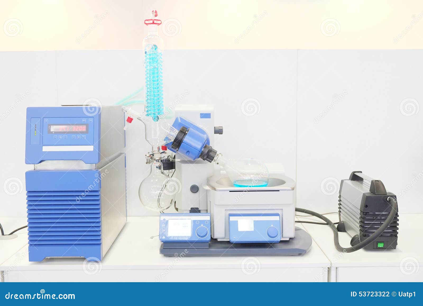 Laboratory Rotary Evaporator Stock Photo - Image of removal ...