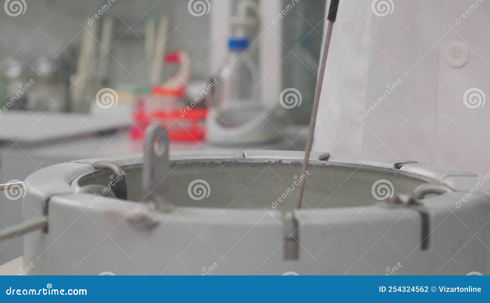 Laboratory Samples are Taken from a Liquid Nitrogen Fridge Stock ...