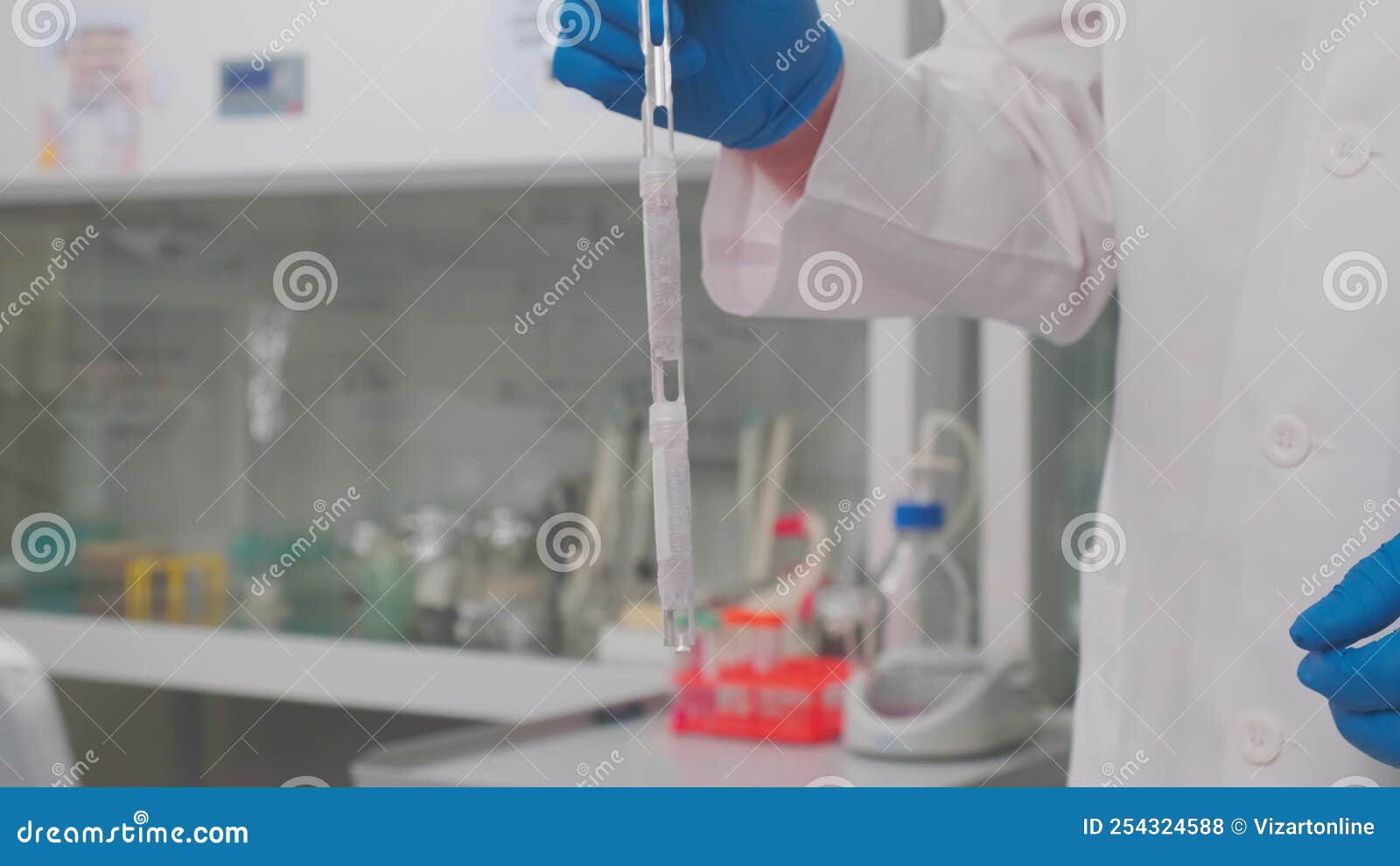 Laboratory Samples are Taken from a Liquid Nitrogen Fridge Stock ...