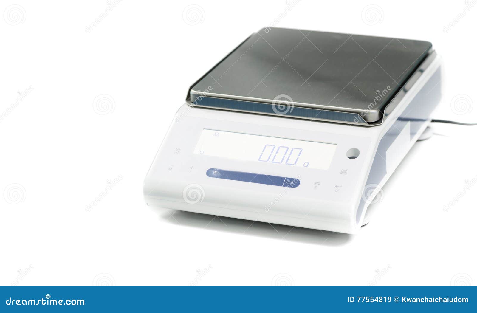 Laboratory Scale on a White Background Stock Image - Image of ...
