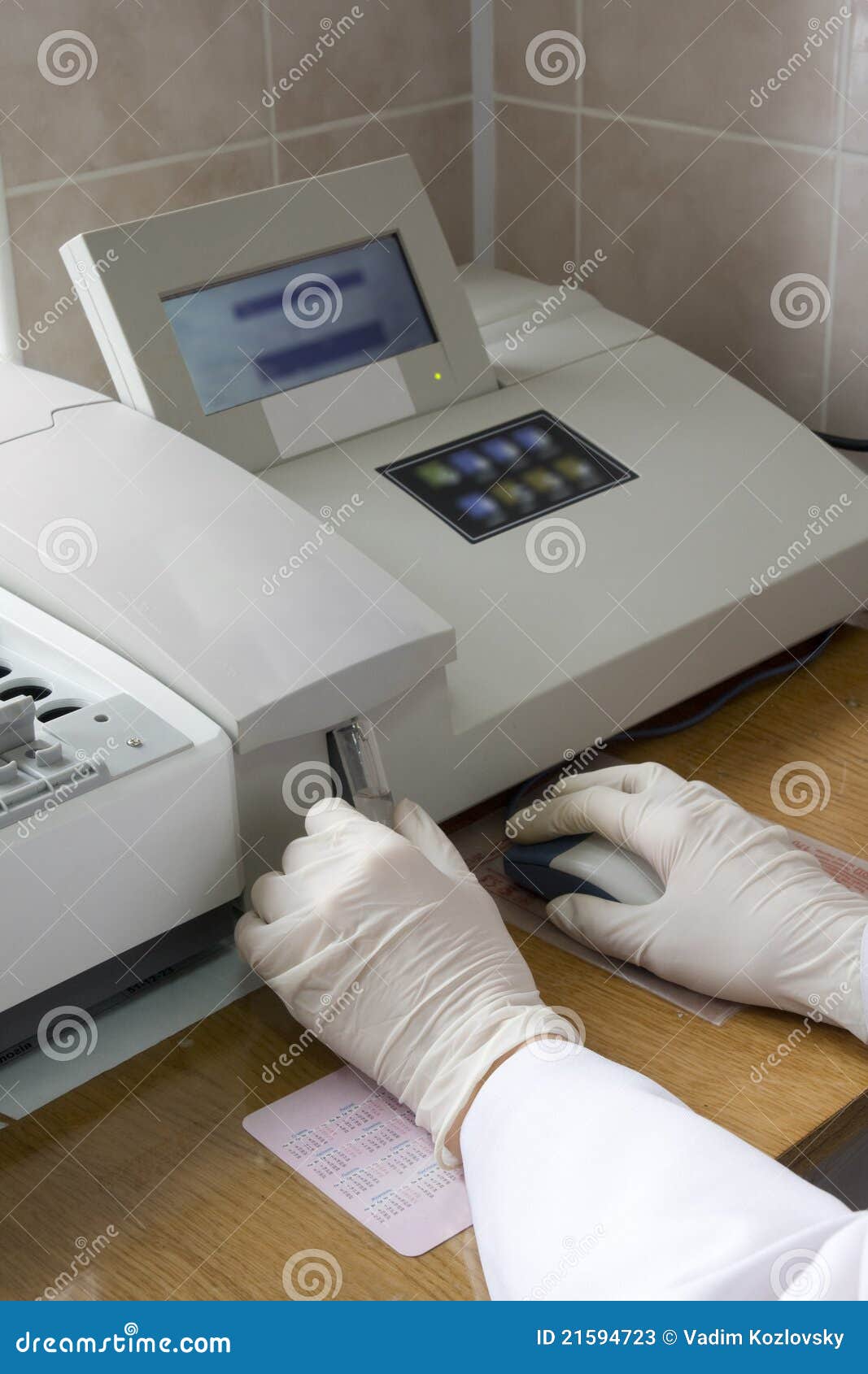 Laboratory scene stock image. Image of computer, doctor - 21594723