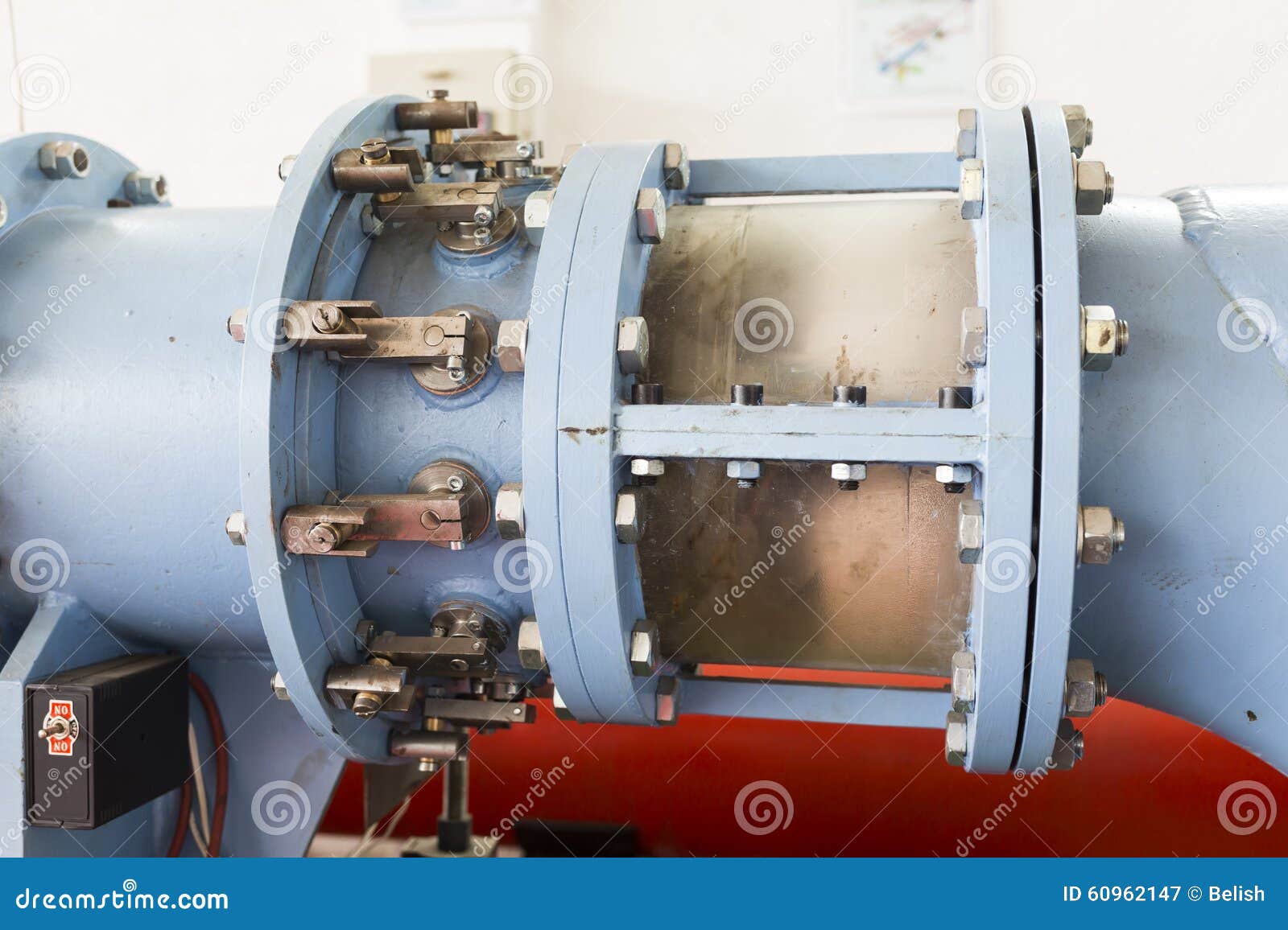 Laboratory in School. Metal Tubes Stock Image - Image of quantum ...