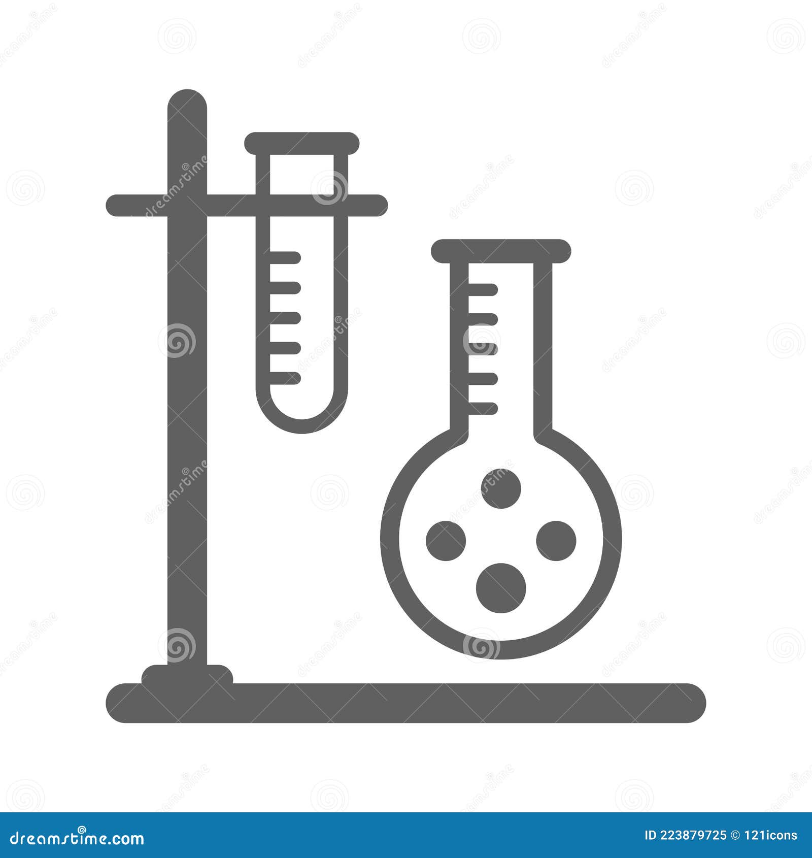 Laboratory, Science, Experiment Icon. Gray Vector Graphics Stock Vector ...