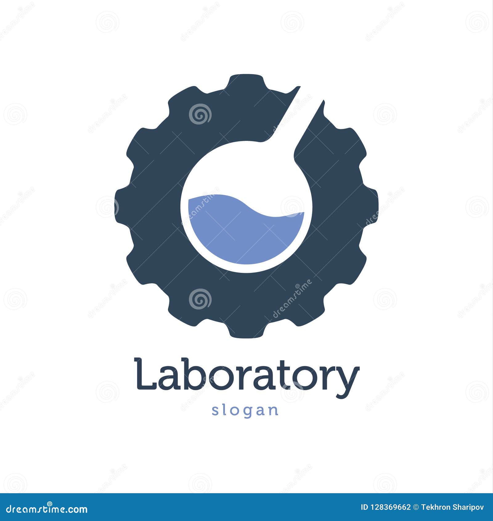Laboratory Science Logo Design Stock Vector - Illustration of glass ...