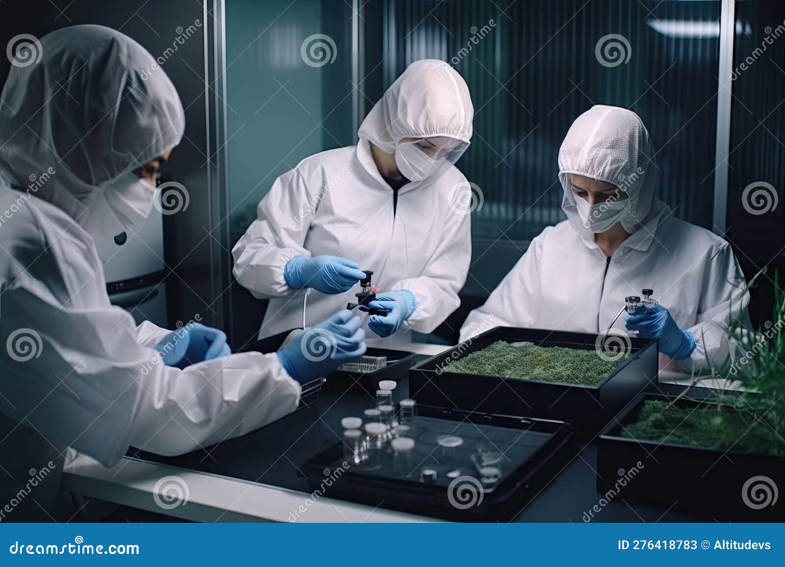 Laboratory, with Scientists Studying the Effects of Medical Marijuana ...