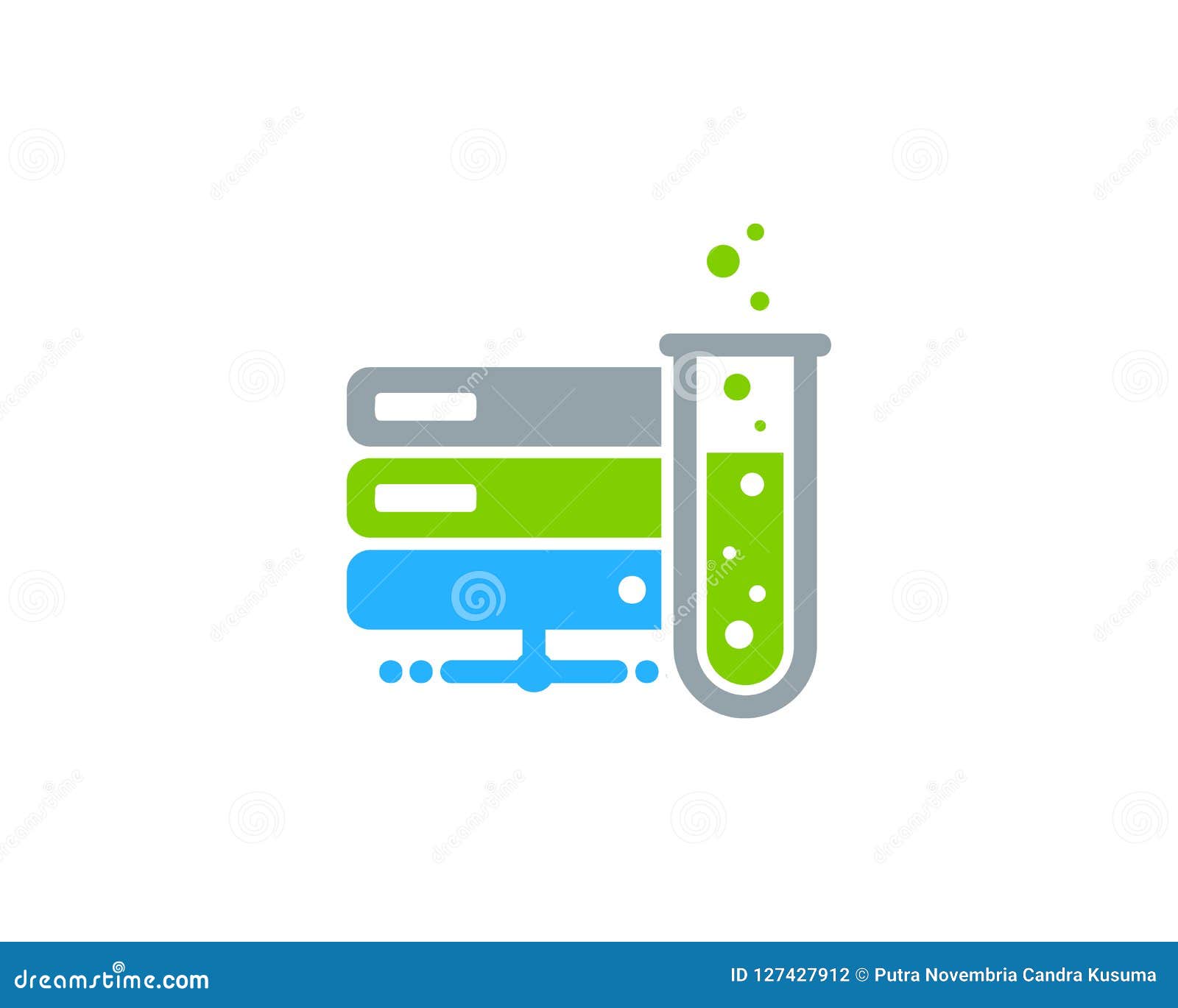 Laboratory Server Logo Icon Design Stock Illustration - Illustration of ...