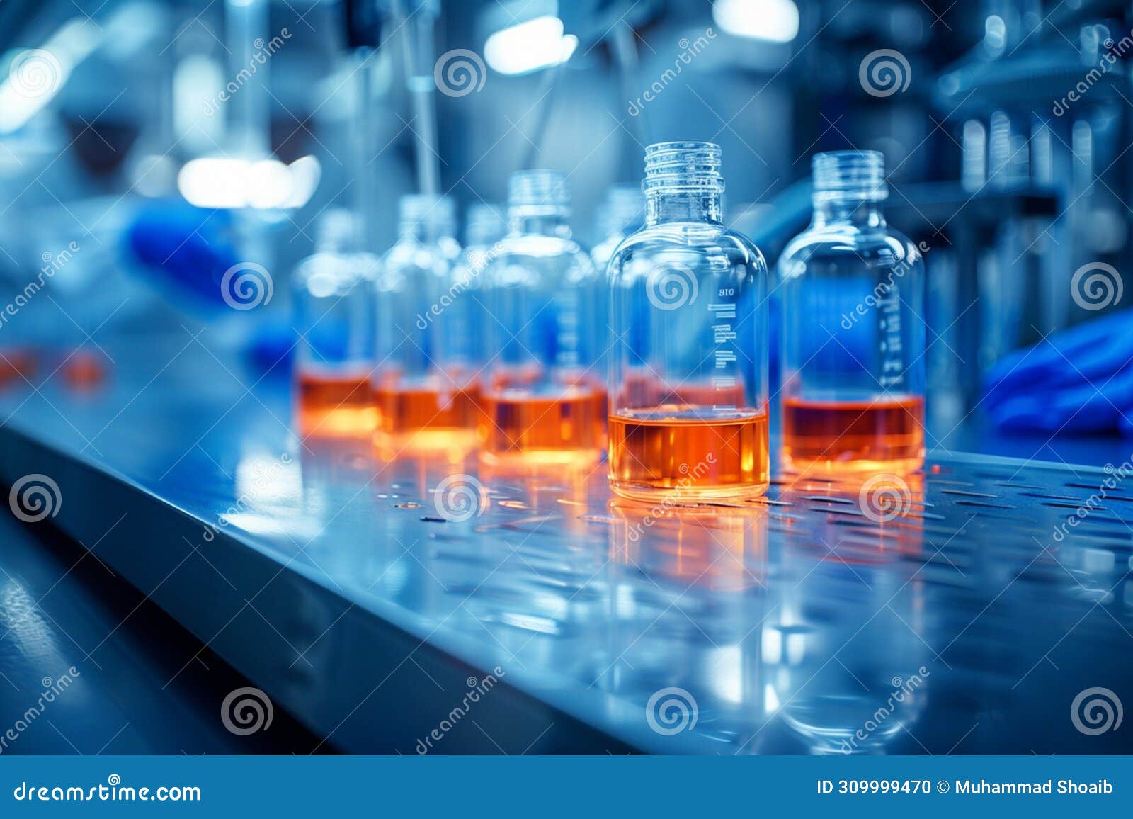 Laboratory Setting Depicts Scientists Conducting Various Scientific ...