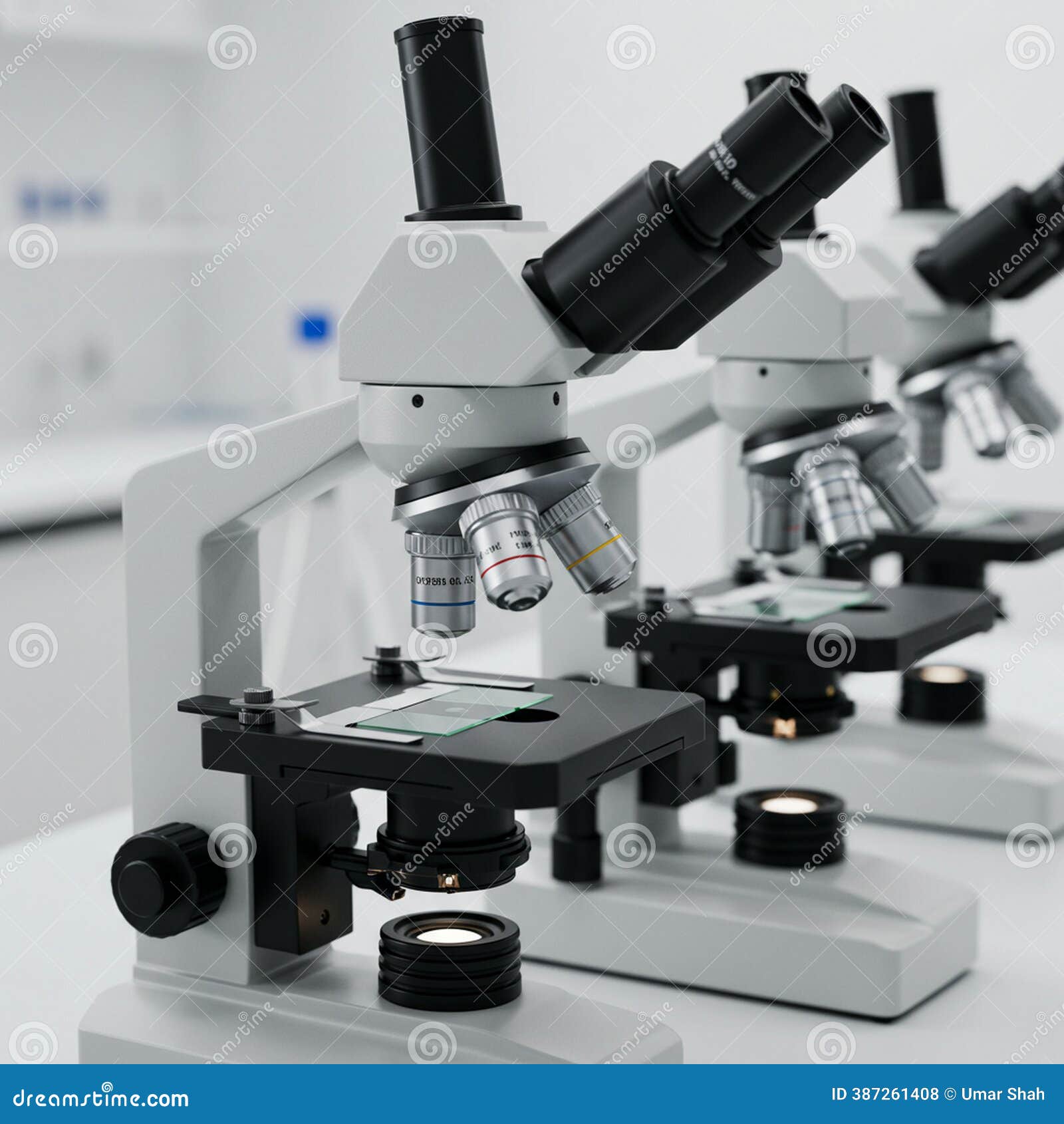 Multiple Microscopes Royalty-Free Illustration | CartoonDealer.com ...