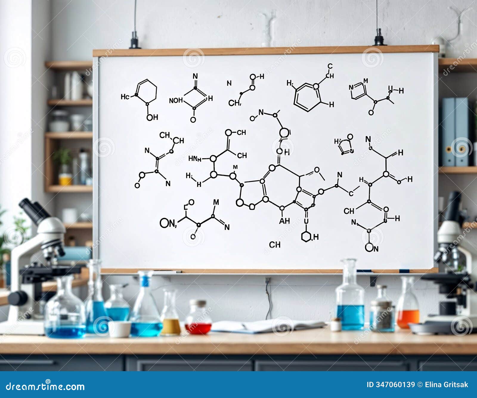 Chemical Structures. Series Of Photographs Of Bubbles. Abstract ...