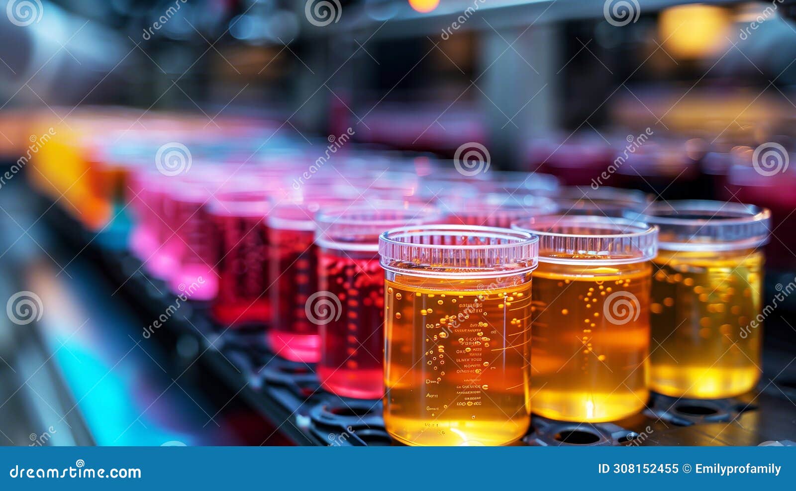 Laboratory Setup for Serum Testing and Analysis Stock Illustration ...