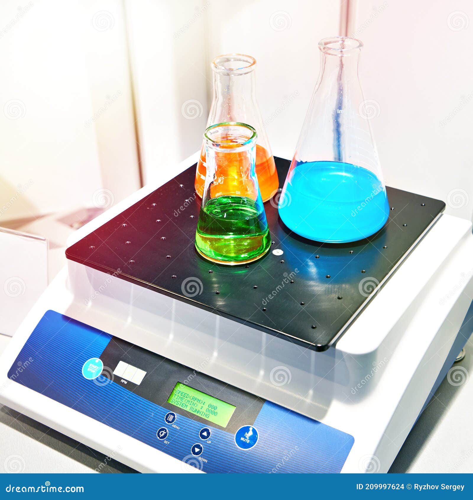 Table laboratory shaker stock photo. Image of monitor - 209997624