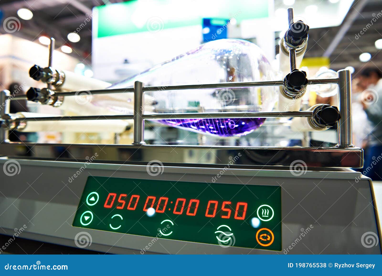 Laboratory Shaker with Heating and Flask Stock Photo - Image of ...