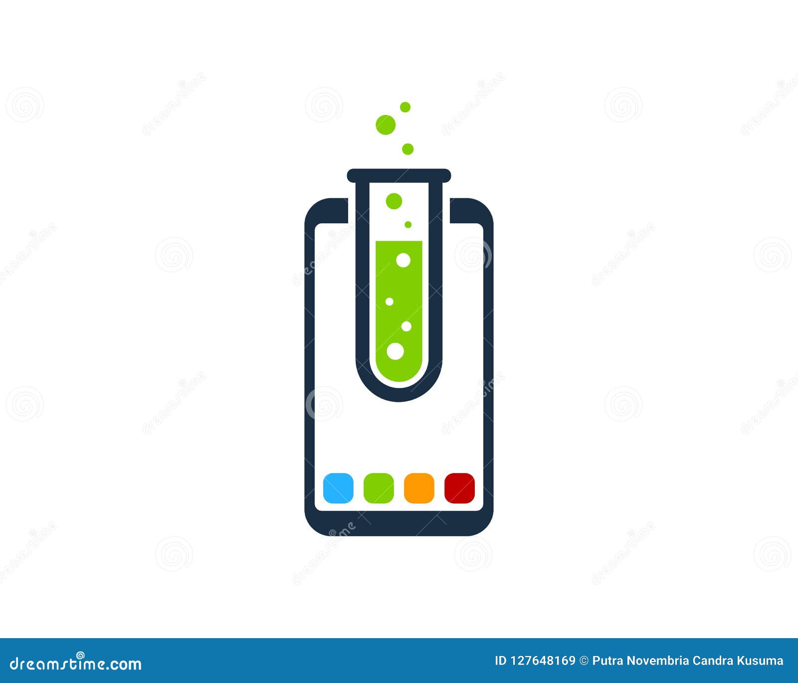 Laboratory Smartphone Logo Icon Design Stock Vector - Illustration of ...
