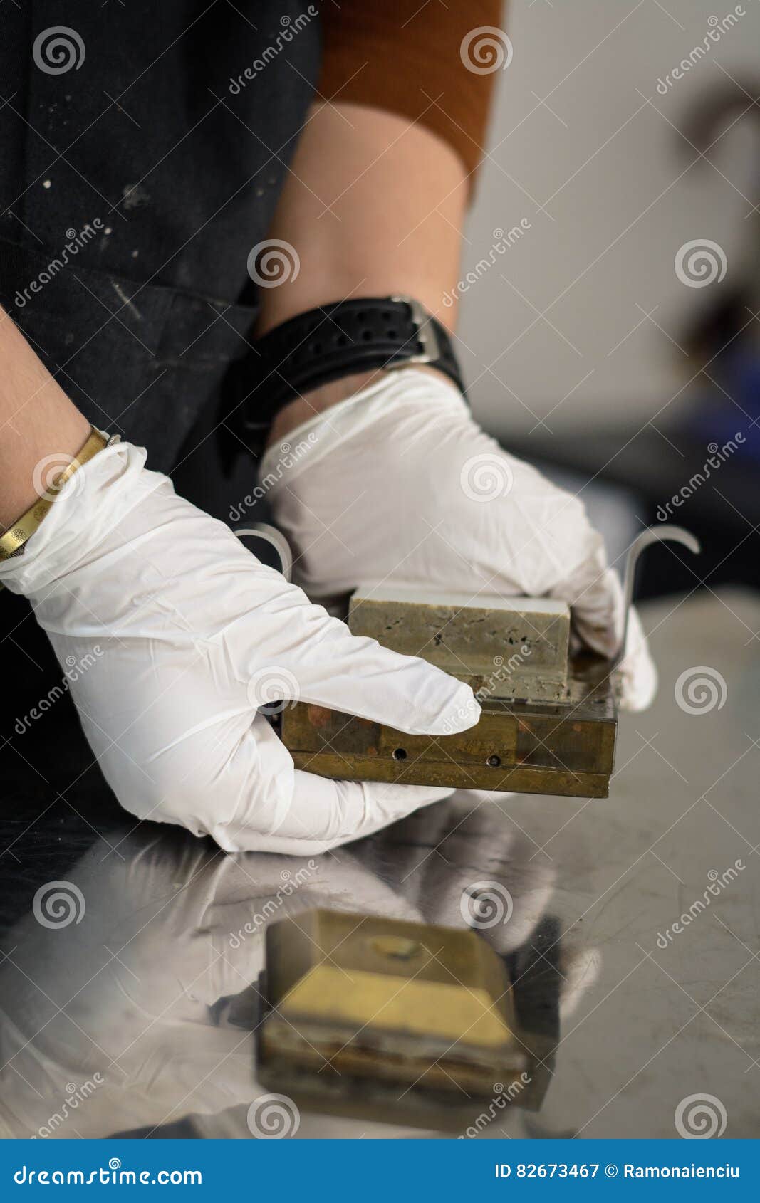 Laboratory Soil Testing in a Shear Box for Construction Purposes Stock ...