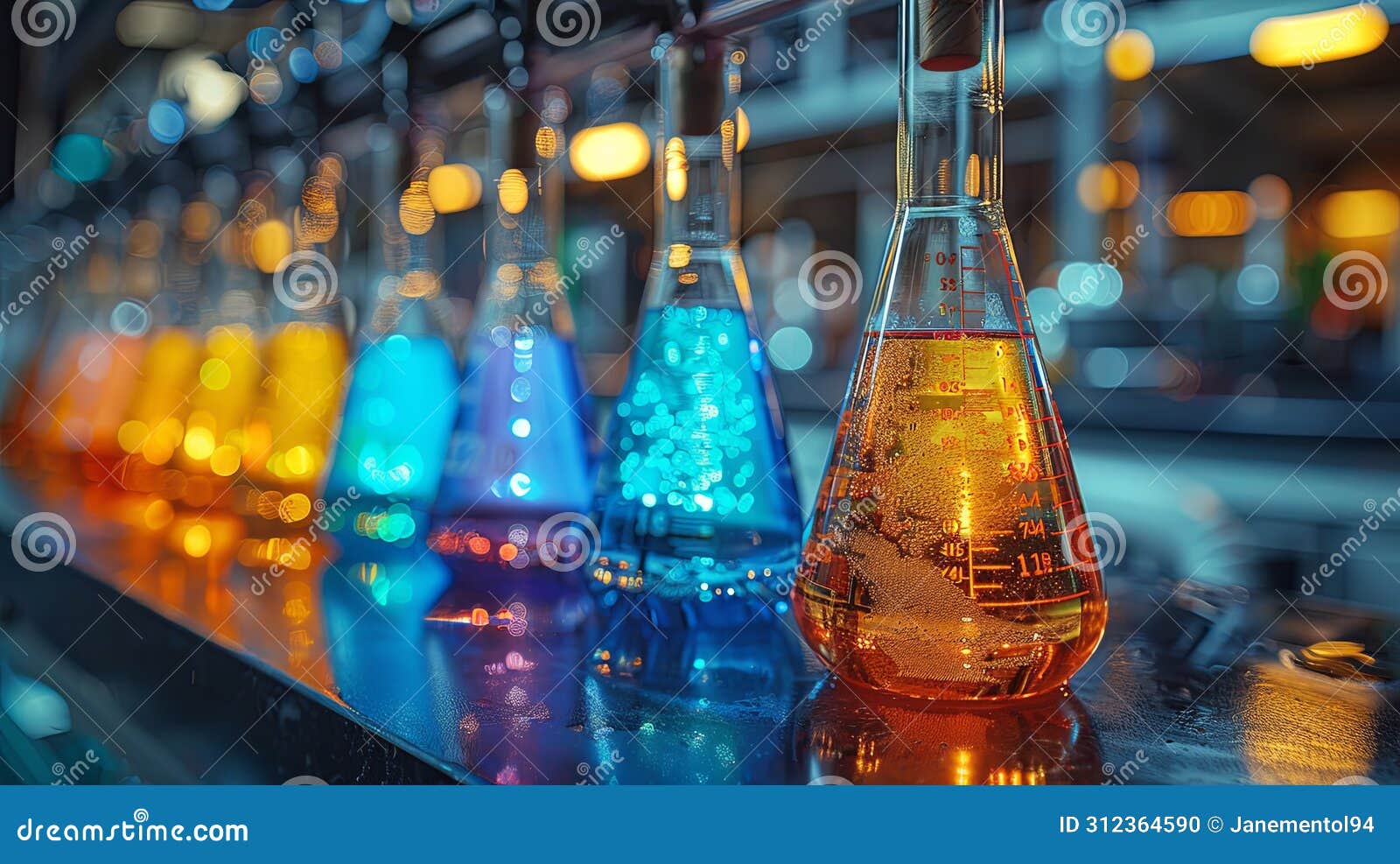 Laboratory Spectrum Science in Color Stock Illustration - Illustration ...