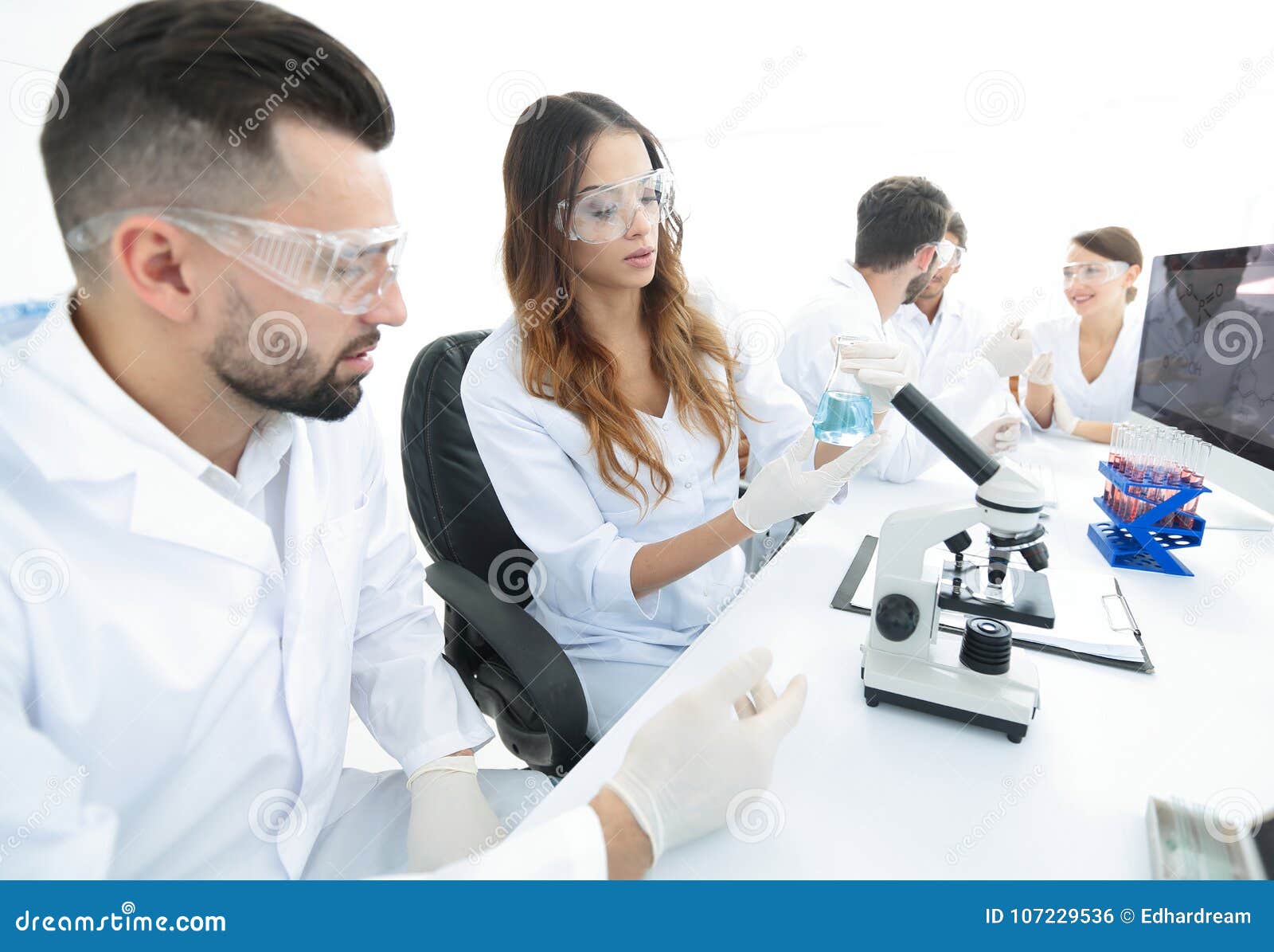 Laboratory Staff in the Workplace Stock Photo - Image of chemist ...
