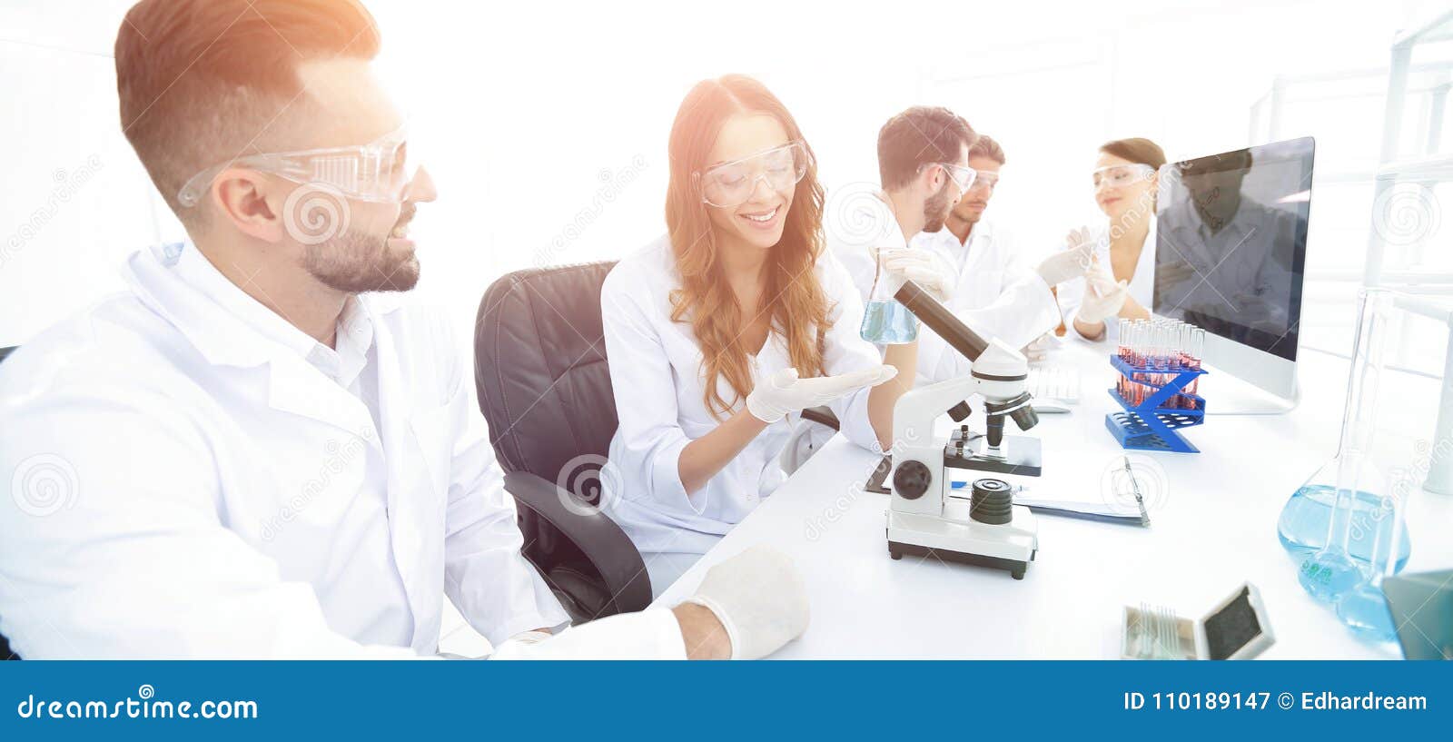 Laboratory Staff in the Workplace Stock Image - Image of portrait ...