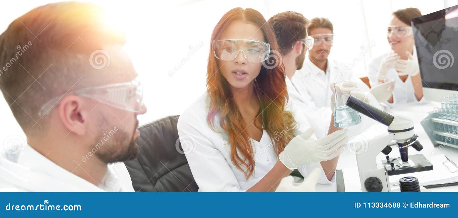 Laboratory Staff in the Workplace Stock Photo - Image of clinic ...