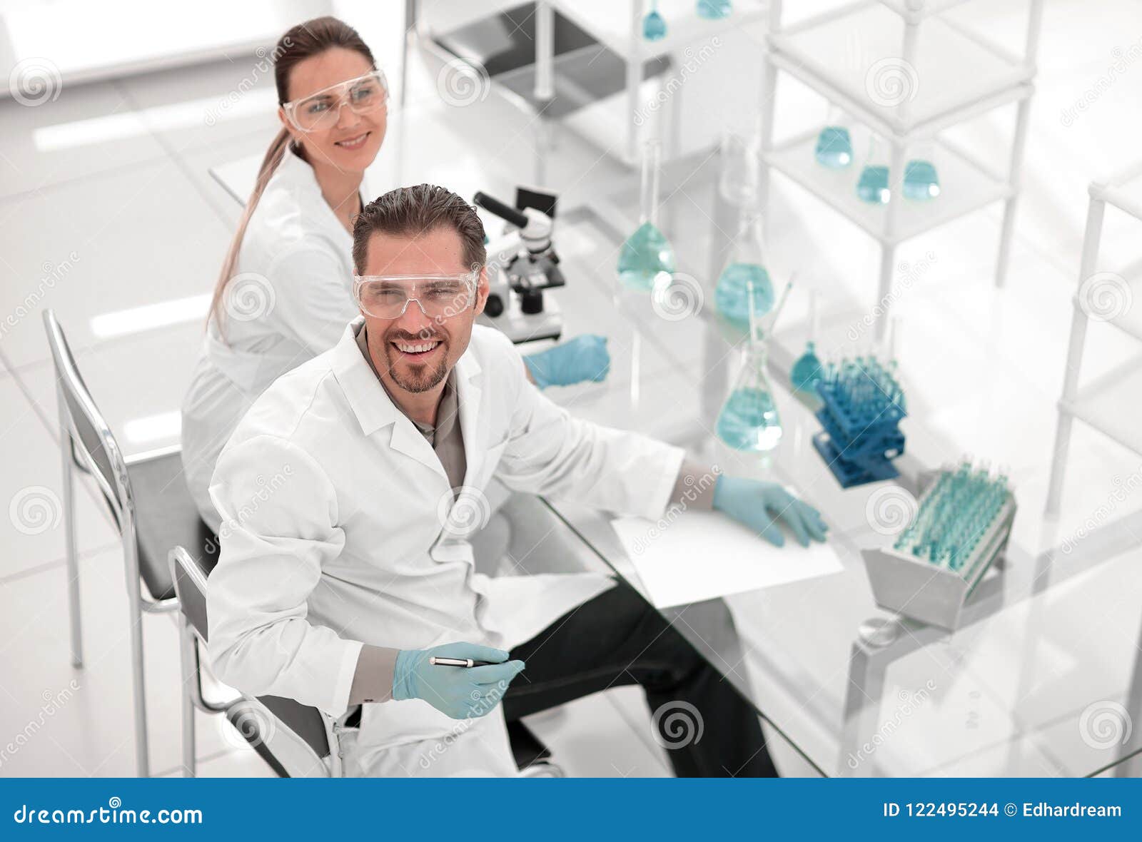 Laboratory Staff at the Workplace Stock Photo - Image of medicine ...