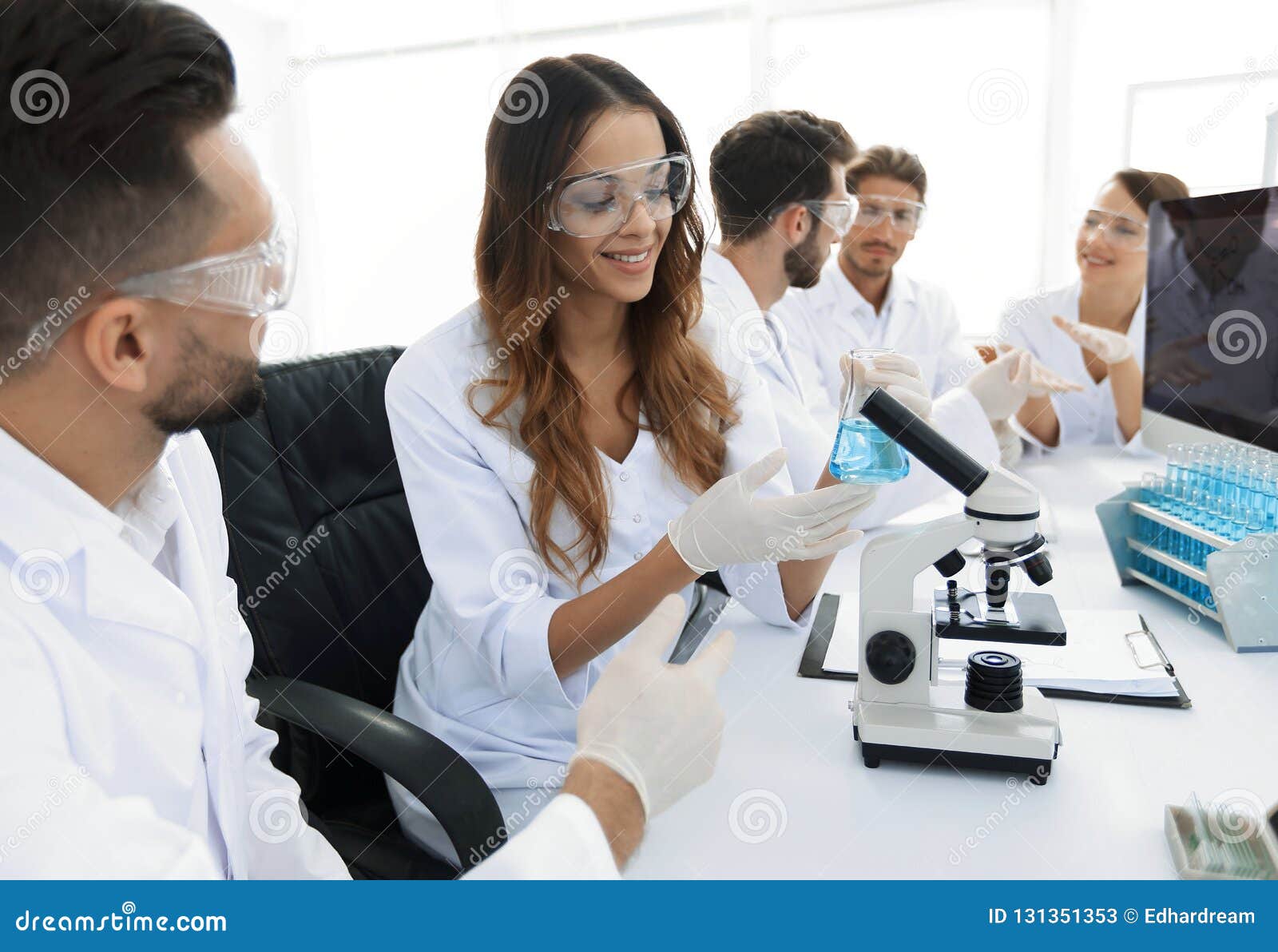 Laboratory Staff in the Workplace Stock Image - Image of adult ...