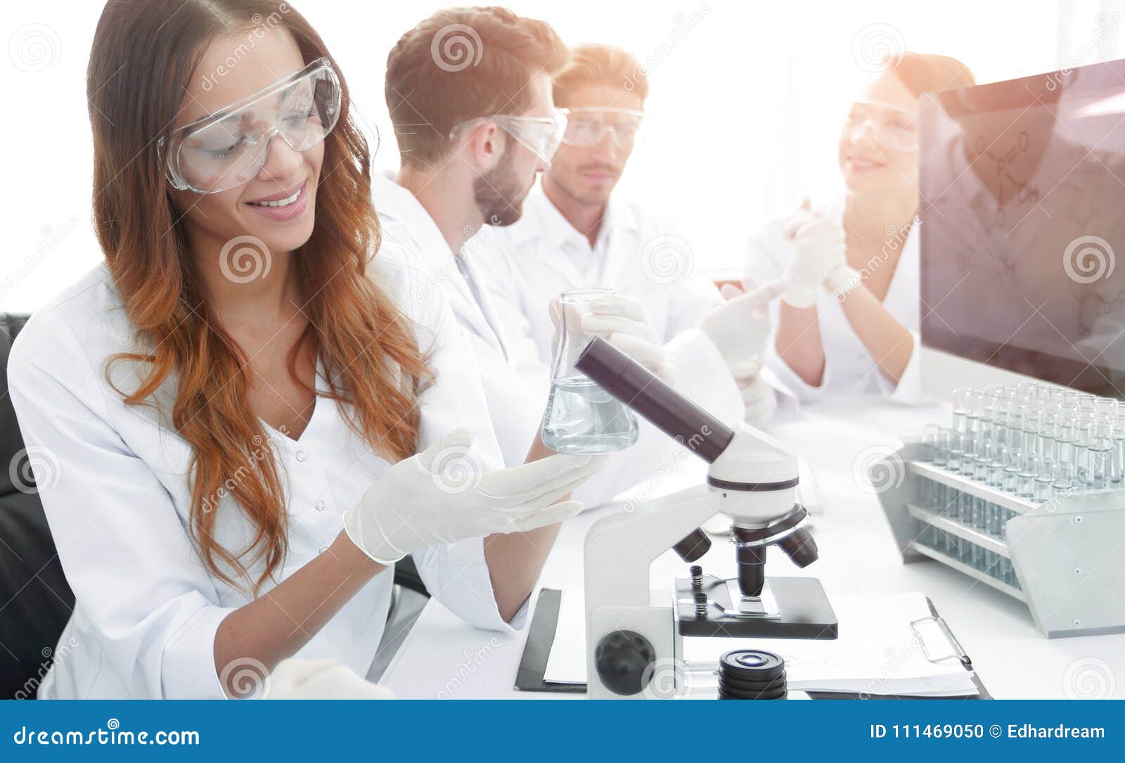 Laboratory Staff in the Workplace Stock Photo - Image of portrait ...