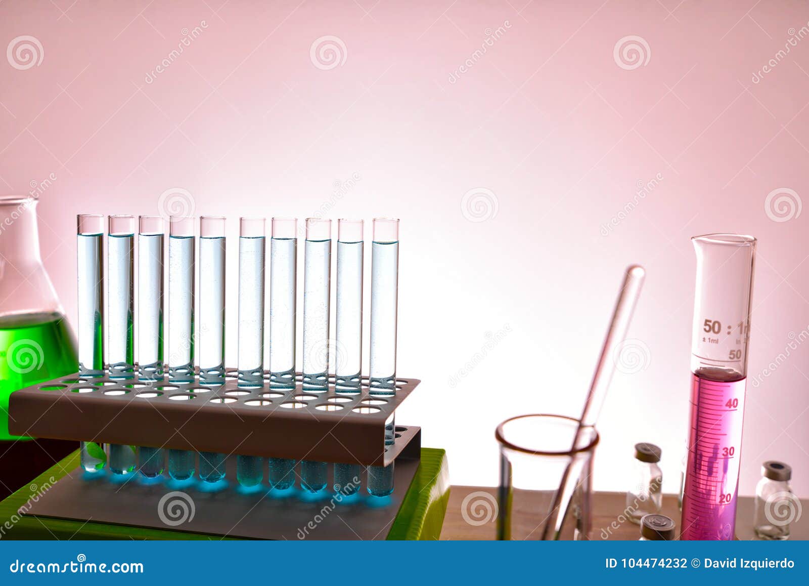Laboratory Table with Research and Development Material Stock Photo ...