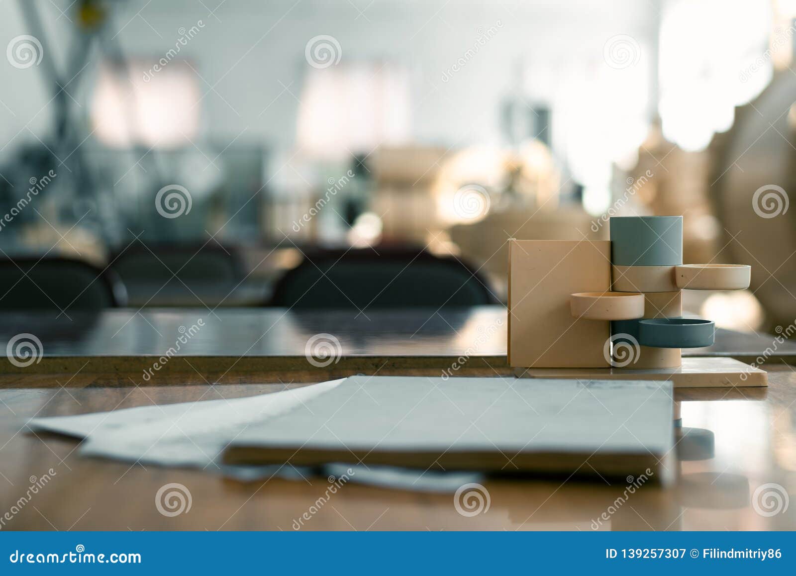 Laboratory table. stock image. Image of guide, empty - 139257307