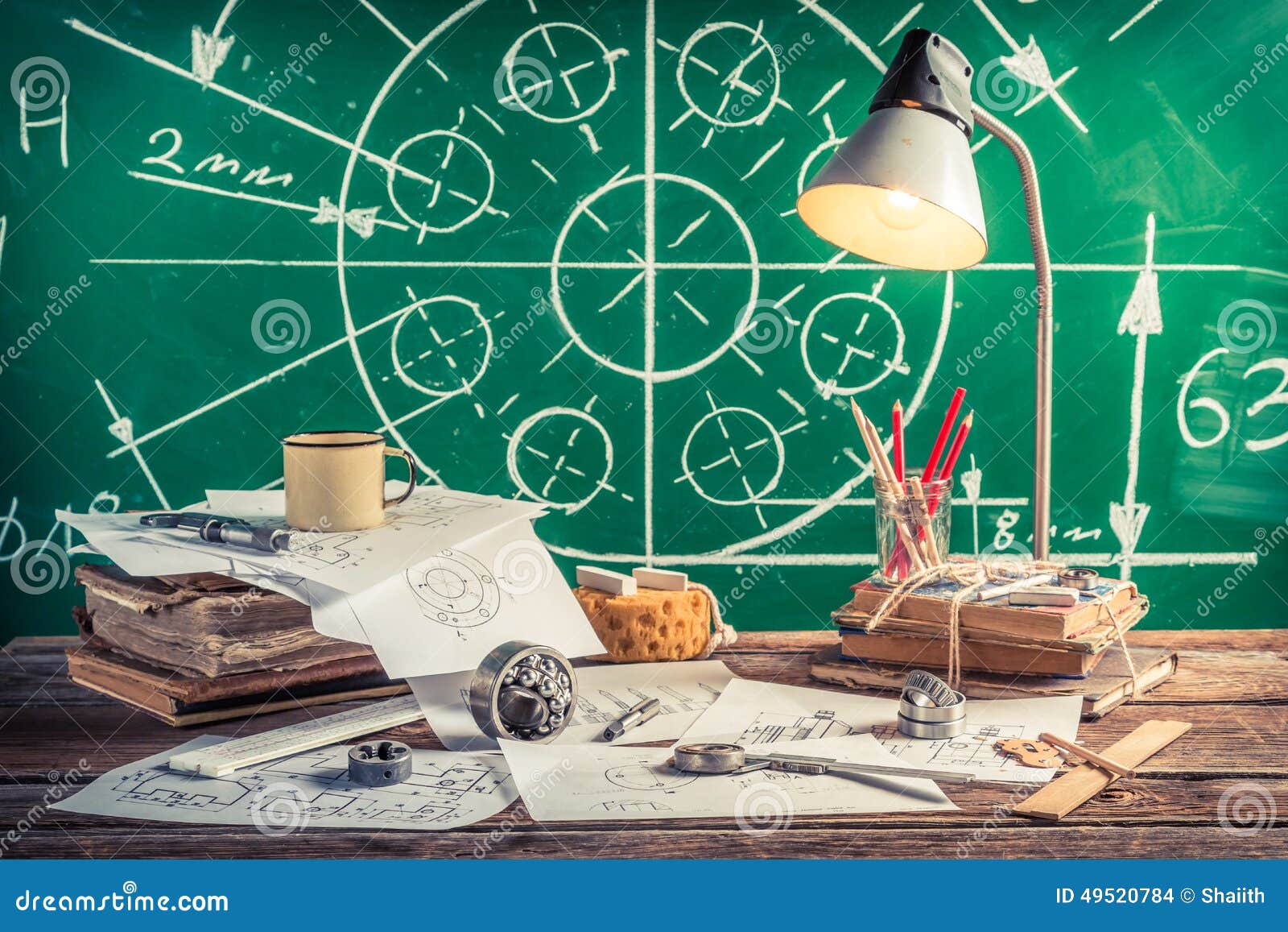 Laboratory Technical Drawing at School Stock Photo - Image of ...