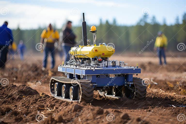 A Laboratory Technician Takes a Soil Sample for Analysis. Remote ...
