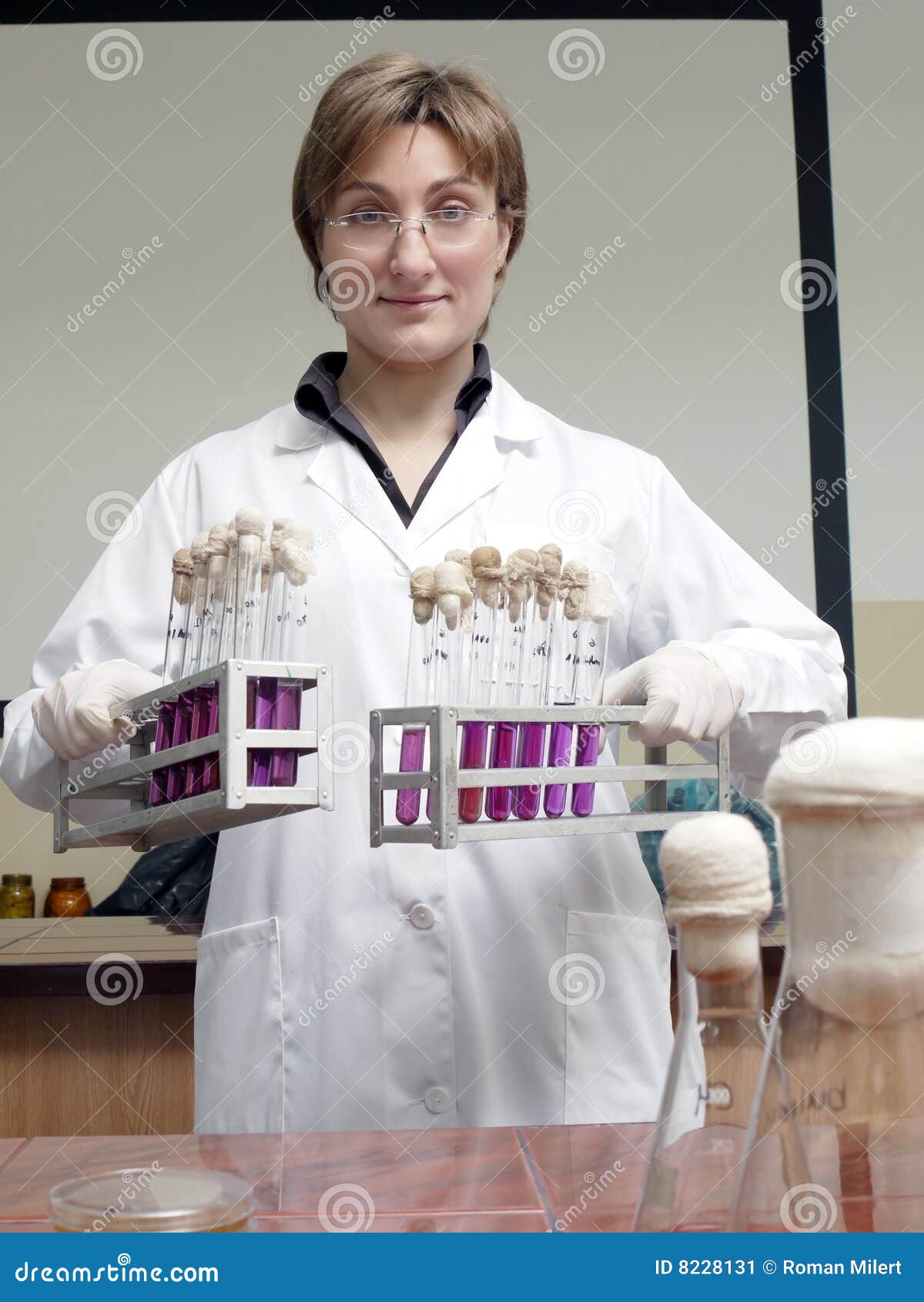 Laboratory Technician with Test Tubes Stock Image - Image of medical ...