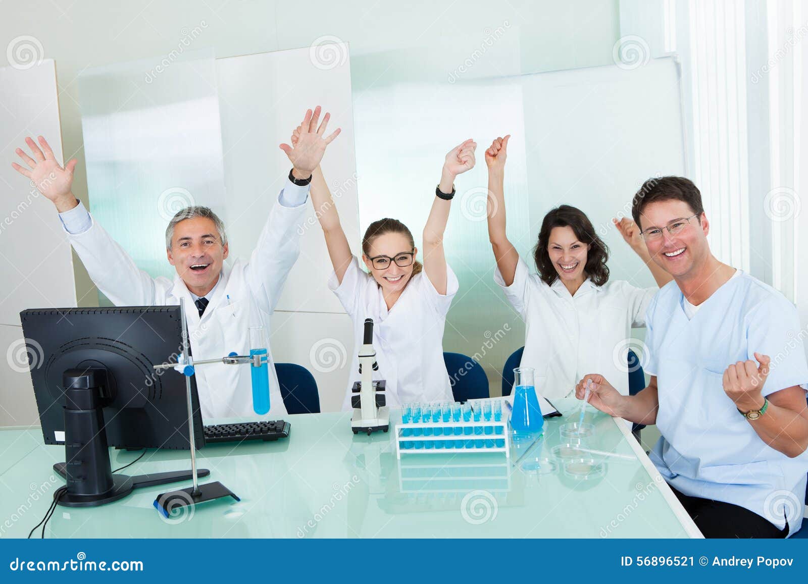 Laboratory Technicians Conducting Tests Stock Image - Image of meeting ...