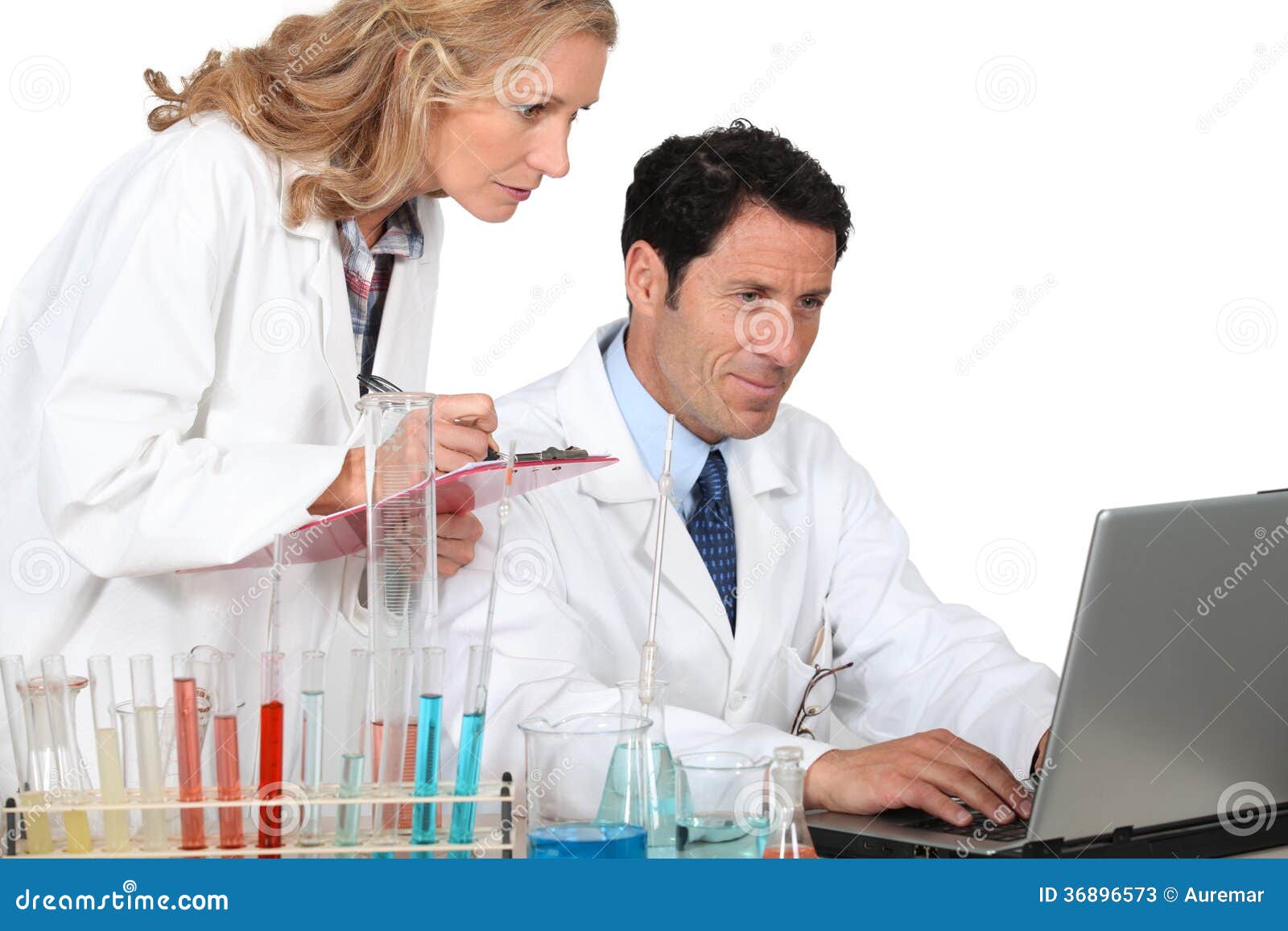 Laboratory technicians stock image. Image of landscape - 36896573