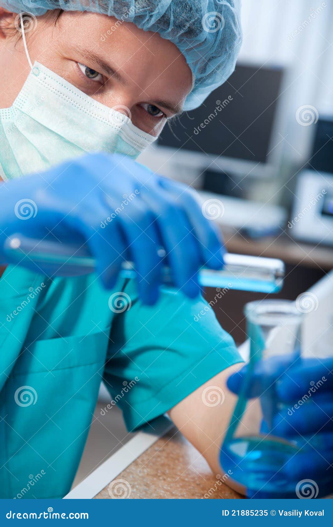 Laboratory test stock image. Image of microbiology, biology - 21885235