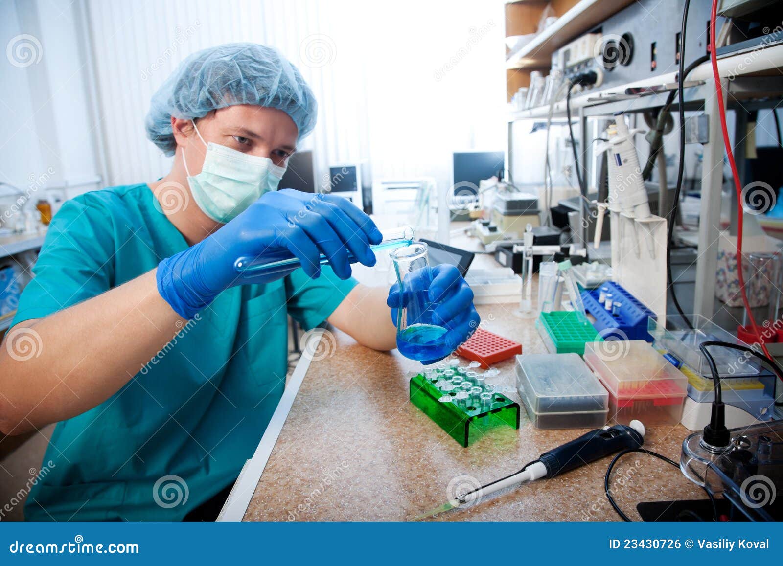Laboratory test stock photo. Image of microbiology, hold - 23430726