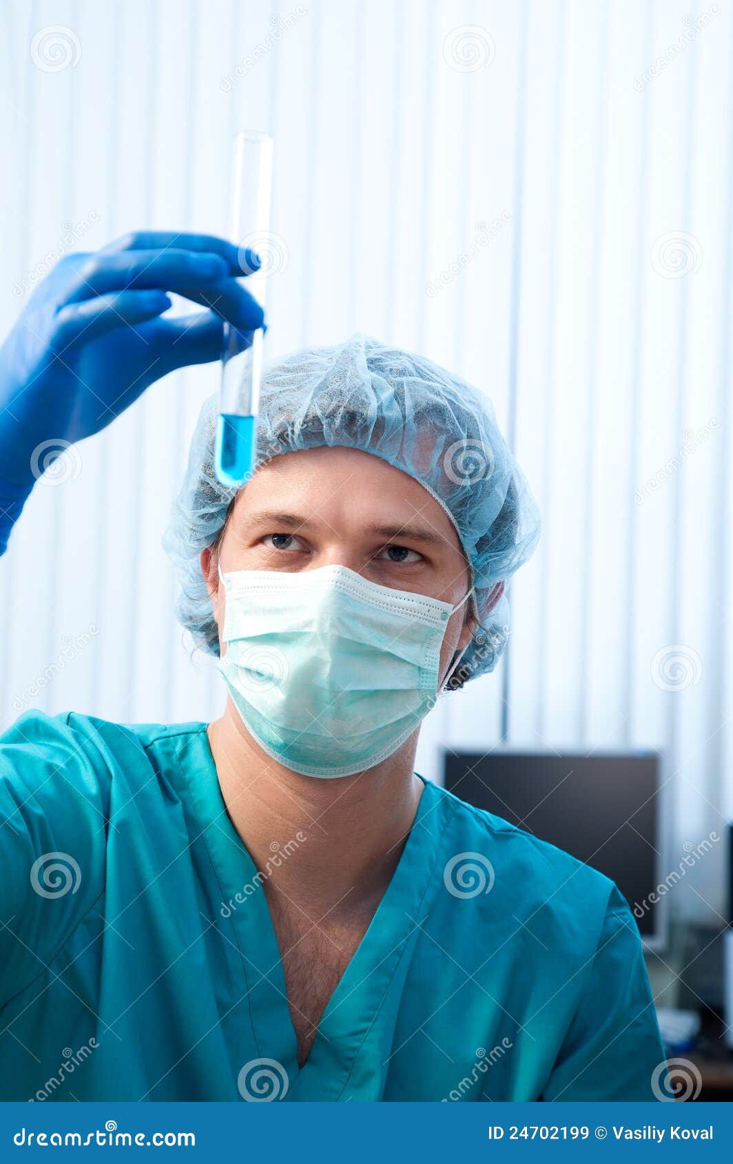 Laboratory test stock image. Image of caucasian, look - 24702199