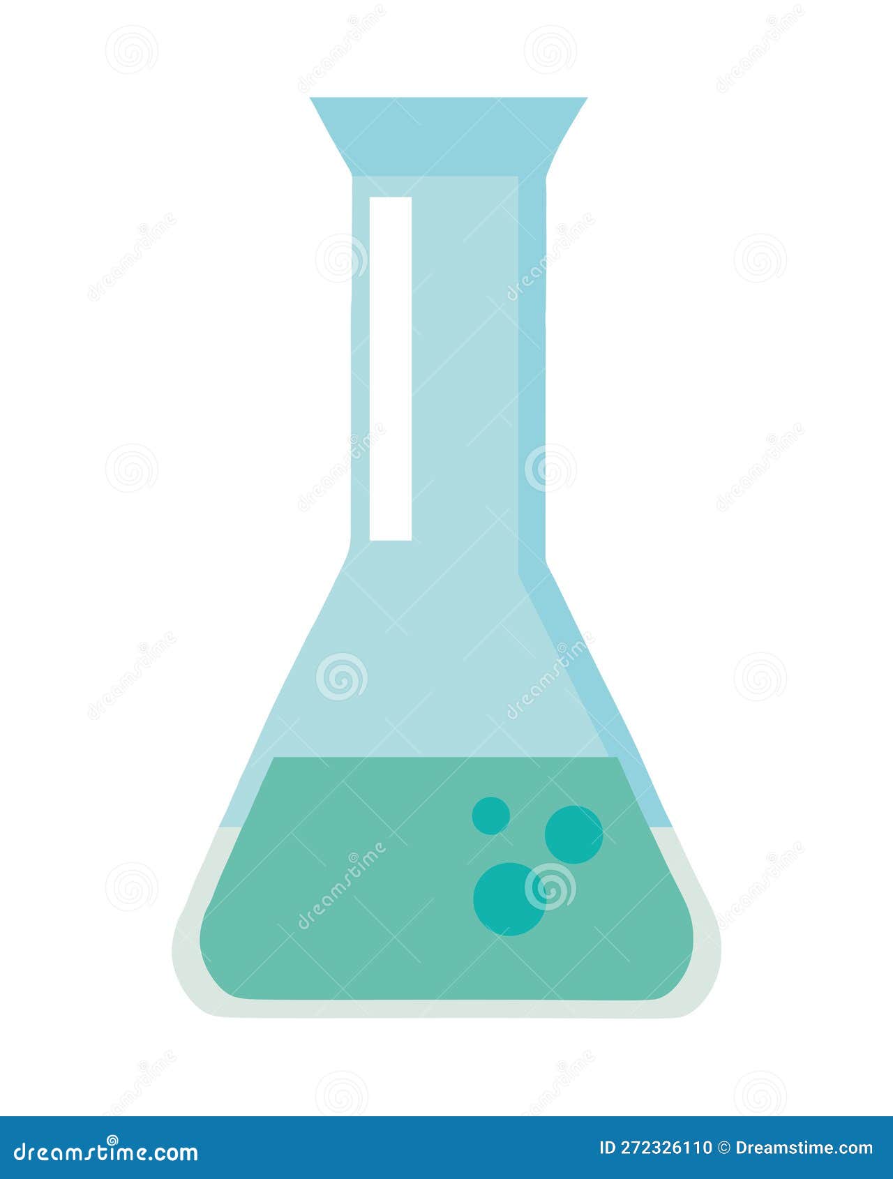 Laboratory test flask stock vector. Illustration of science - 272326110
