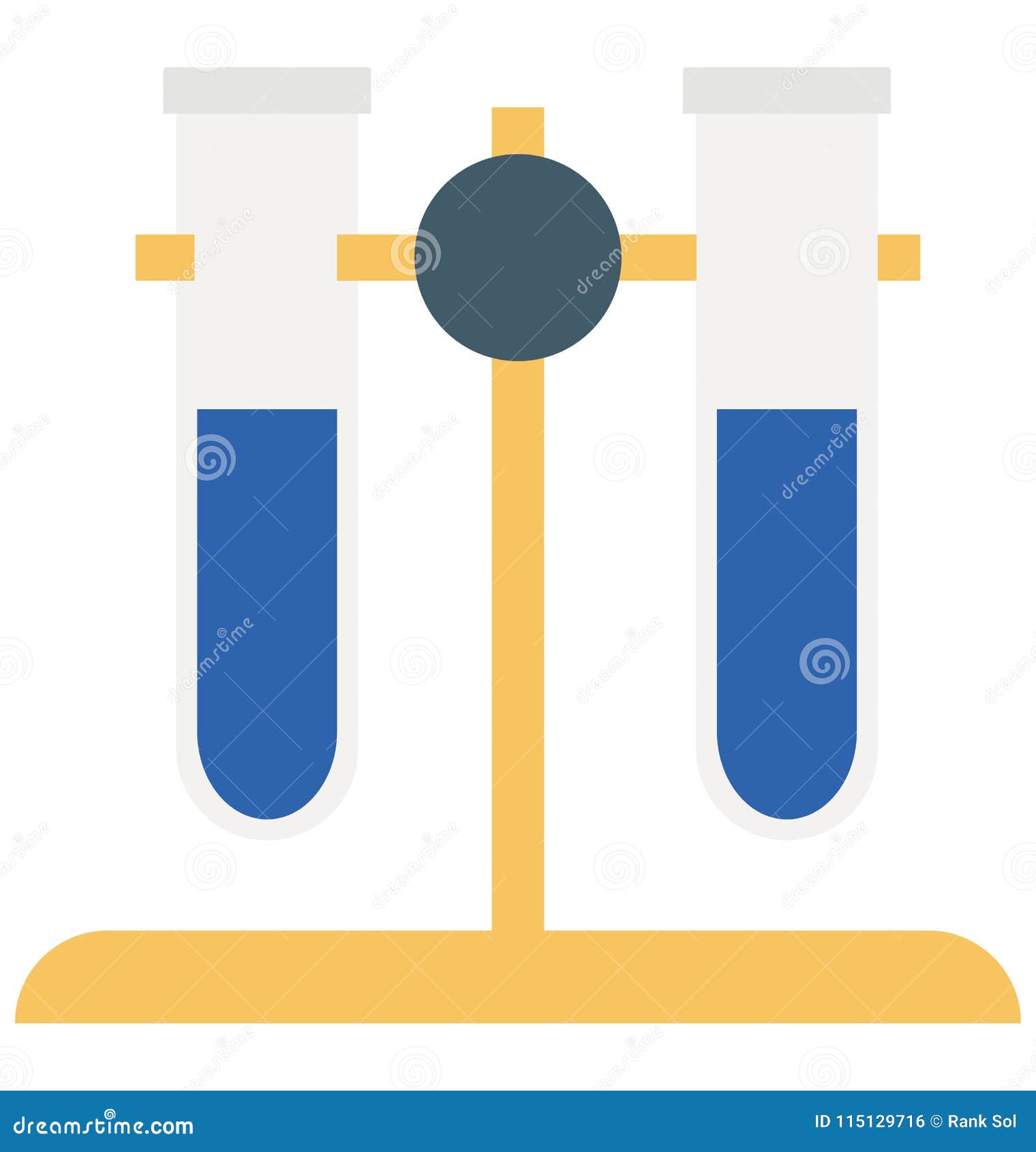 Laboratory Test Isolated Color Vector Icon Stock Vector - Illustration ...