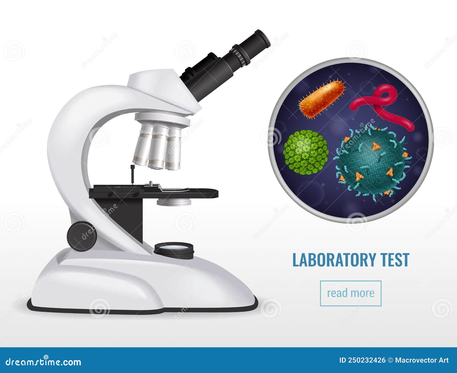Laboratory Test Realistic Banner Stock Vector - Illustration of line ...