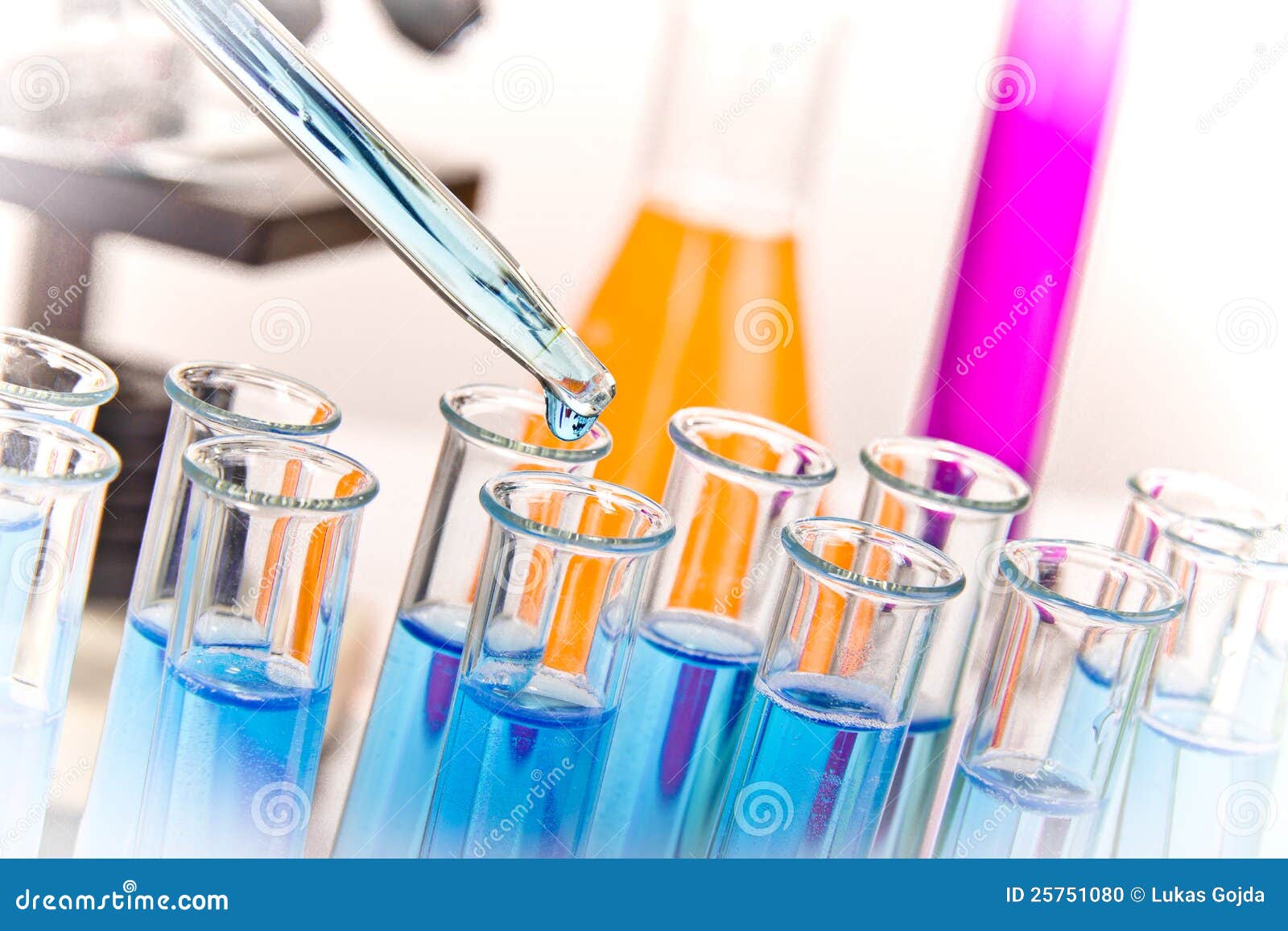 Laboratory test tubes stock photo. Image of scientific - 25751080